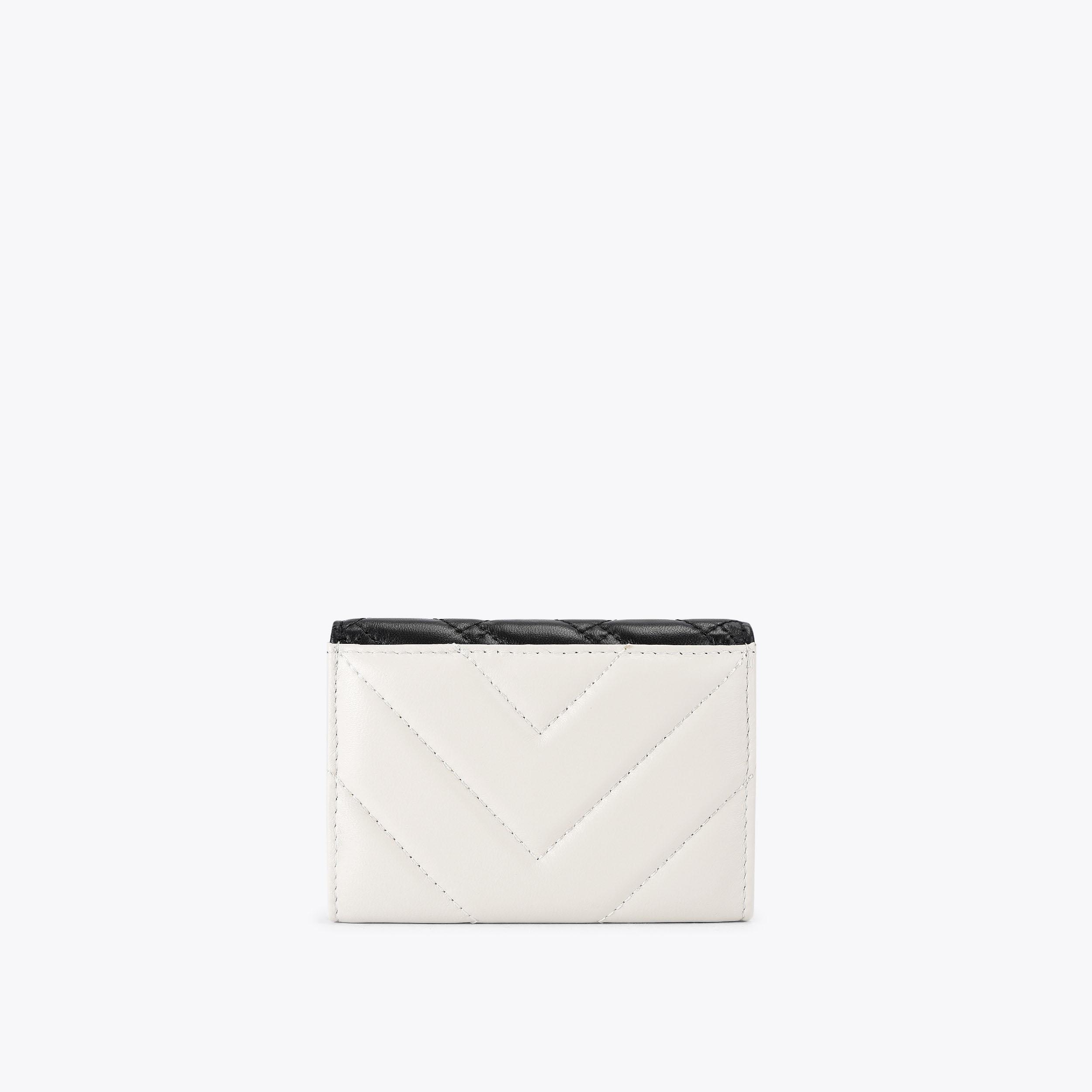 FLAP MULTI CARD HOLDER E Bone And Black Leather Card Holder by KURT ...