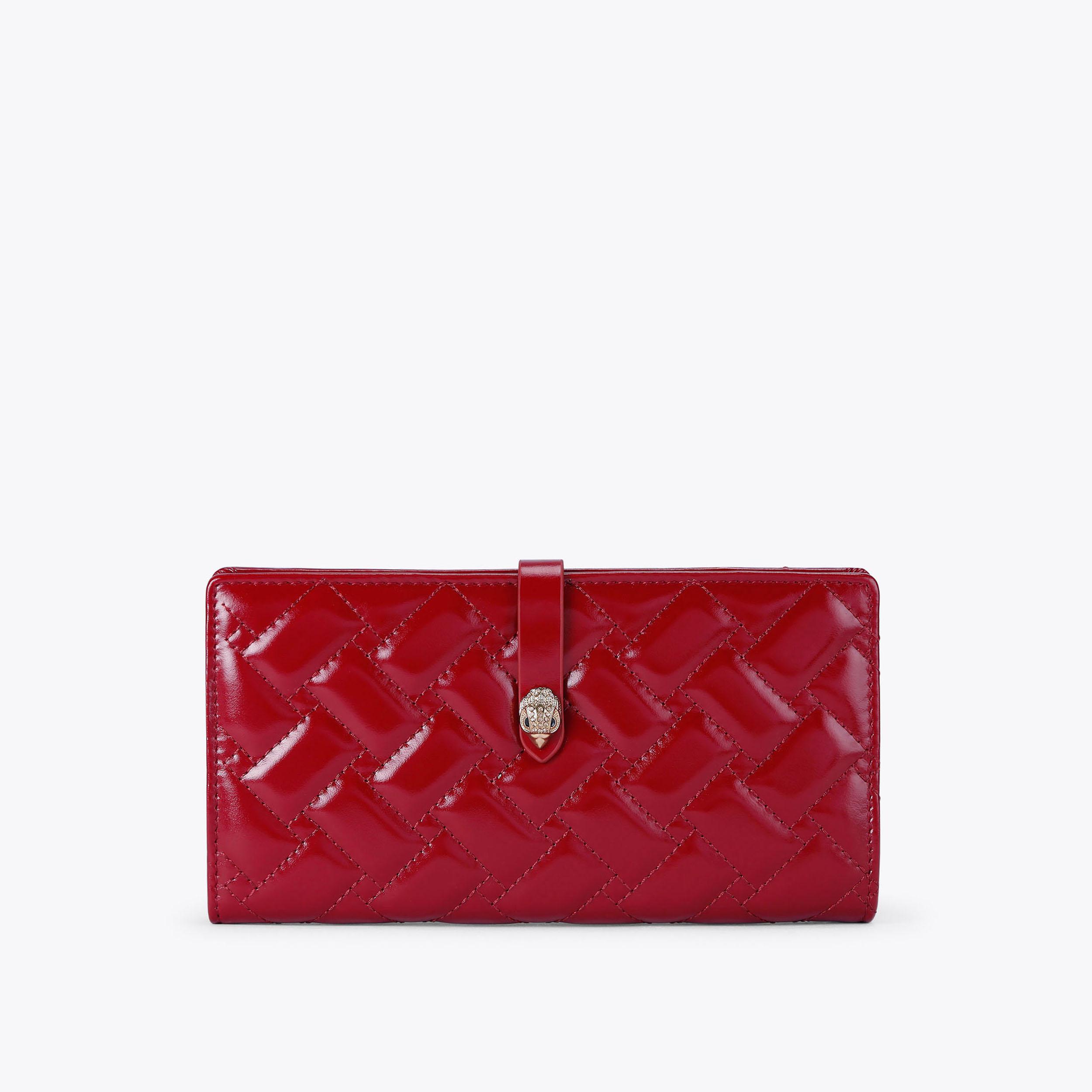KENSINGTON SOFT WALLET Red Patent Soft Wallet by KURT GEIGER LONDON