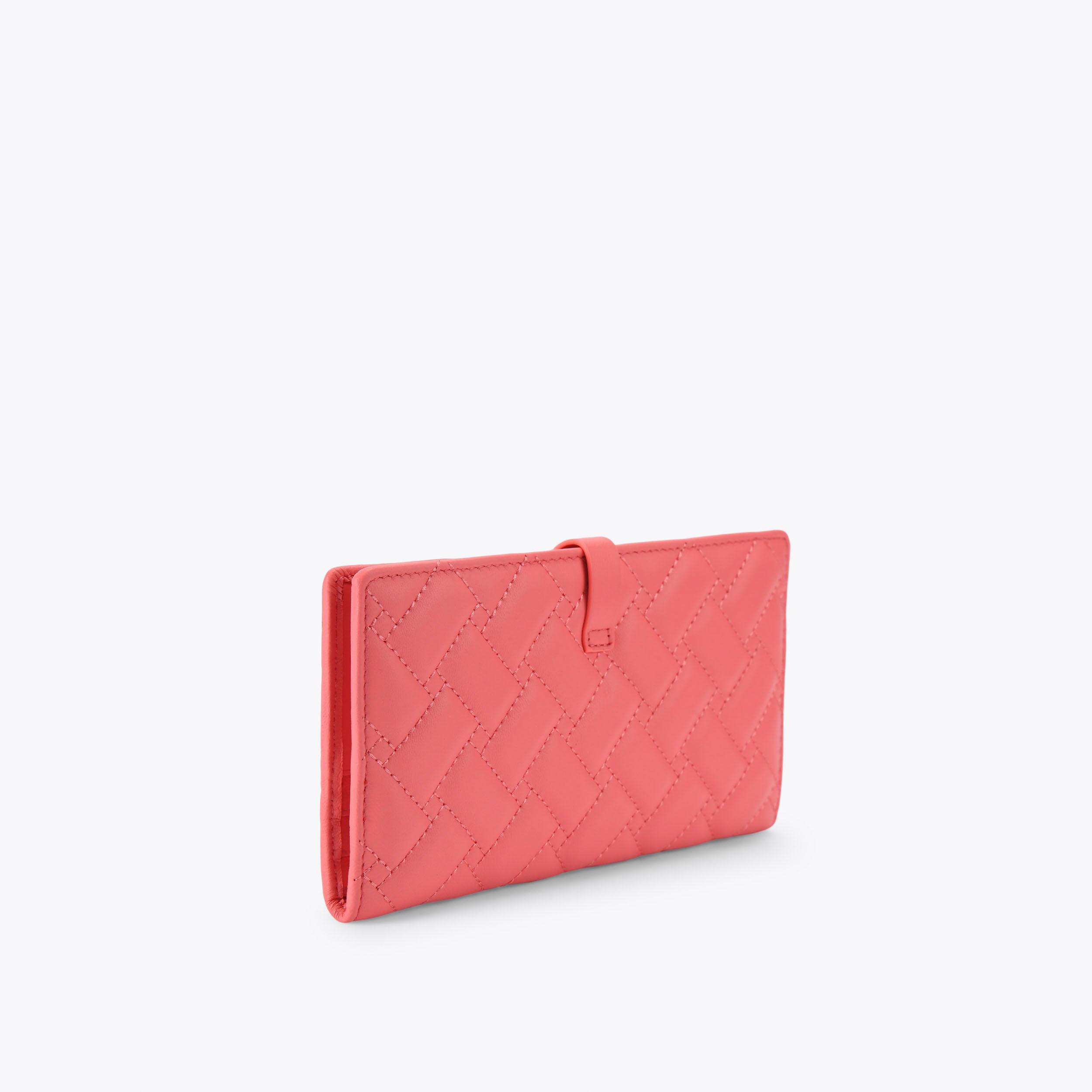 KENSINGTON SOFT WALLET Pink Leather Soft Wallet by KURT GEIGER LONDON