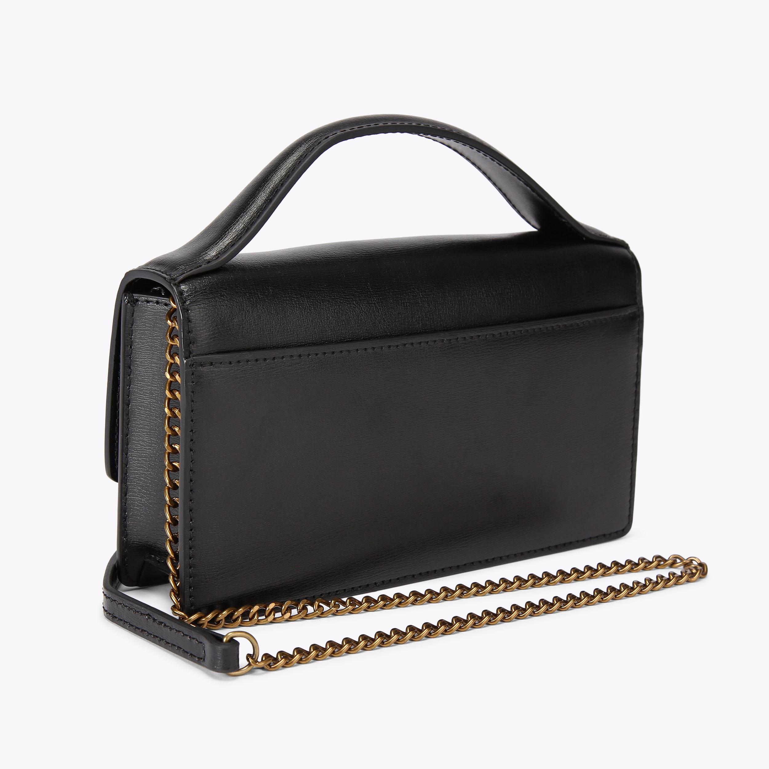 SM BOND TOP HANDLE BAG Black Top Handle Purse by KURT GEIGER LONDON