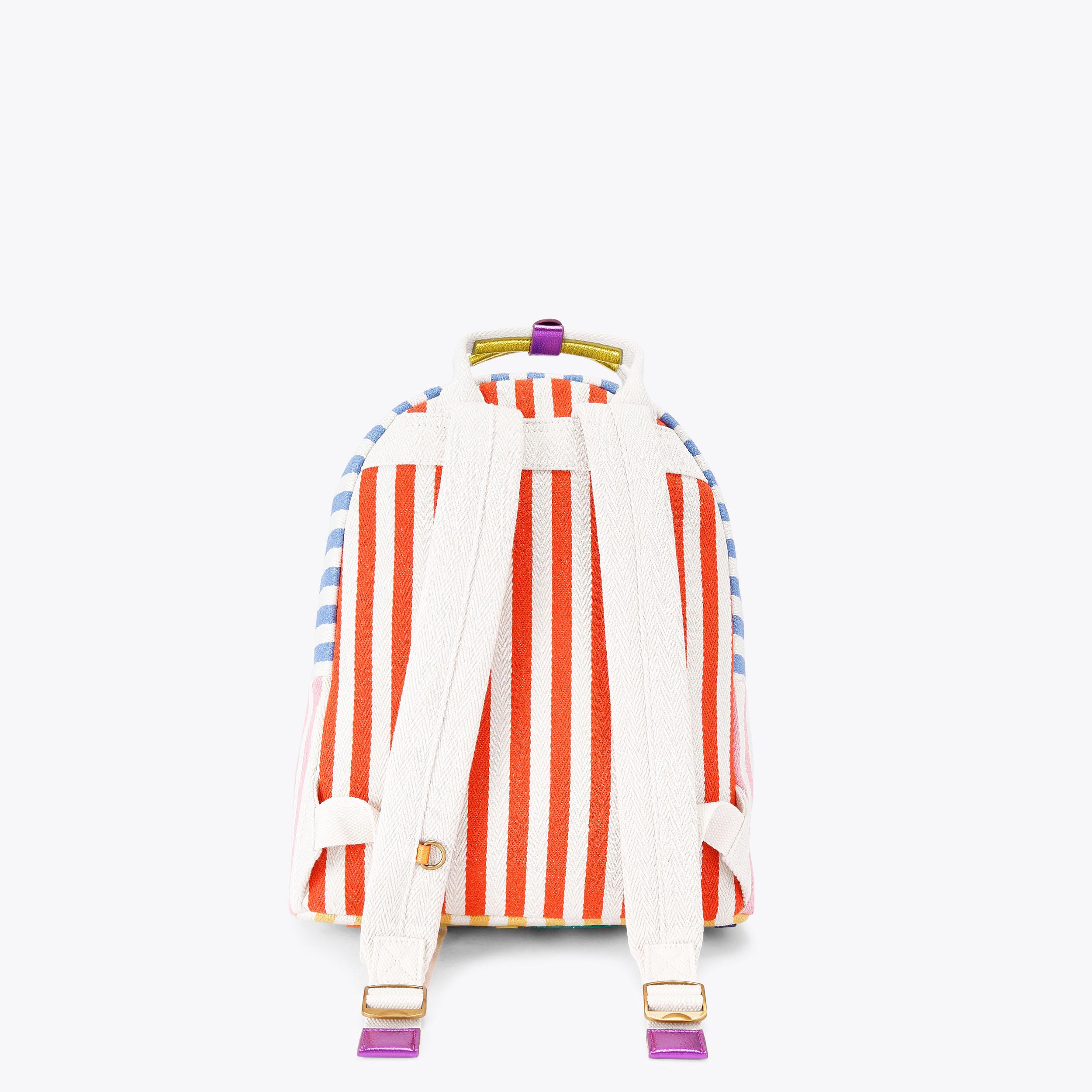 SOUTHBANK LG BACKPACK Rainbow Stripe Canvas Backpack by KURT GEIGER LONDON
