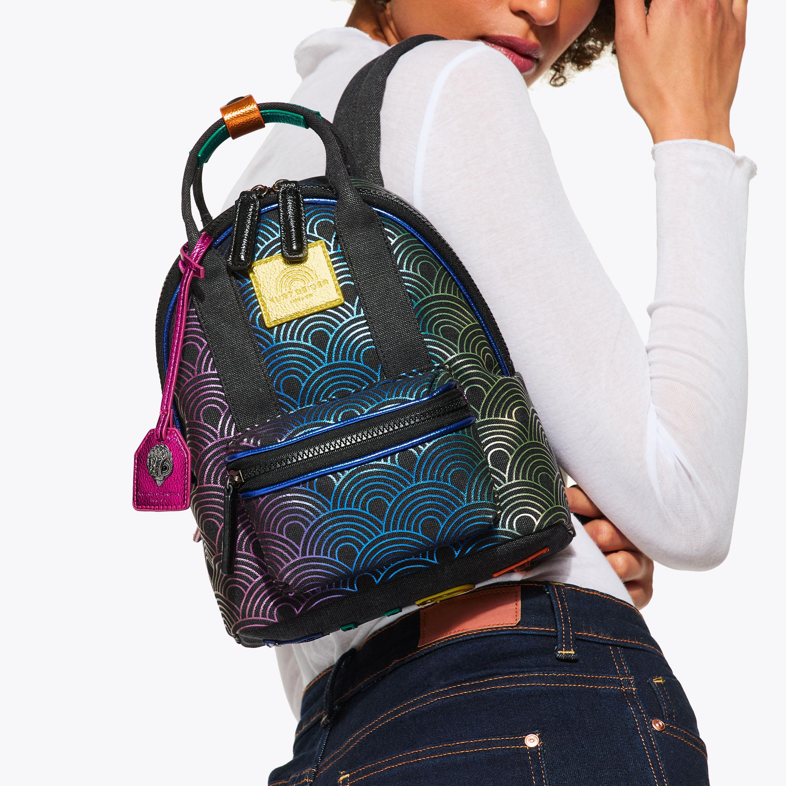 SOUTHBANK SM BACKPACK Canvas Rainbow Backpack by KURT GEIGER LONDON