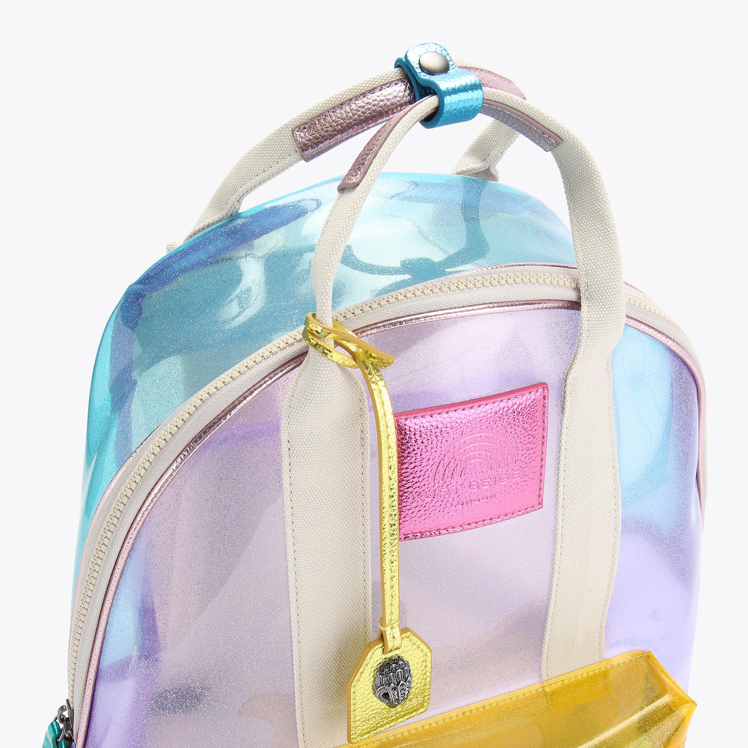 VINYL SOUTHBANK LG BCKPCK Pastel Rainbow Vinyl Backpack by KURT GEIGER ...