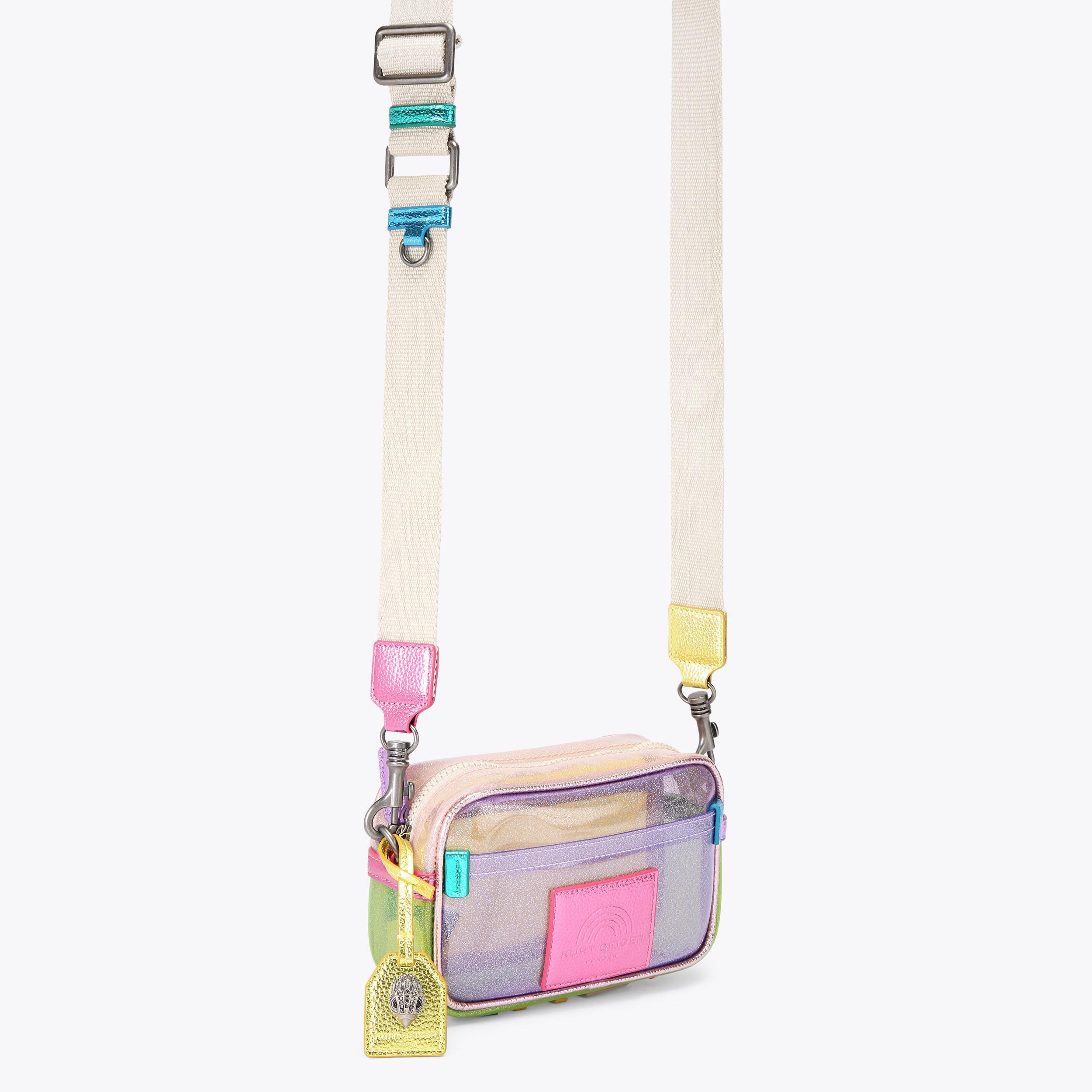VINYL SOUTHBANK SM CAMERA Vinyl Glitter Southbank Purse by KURT GEIGER ...