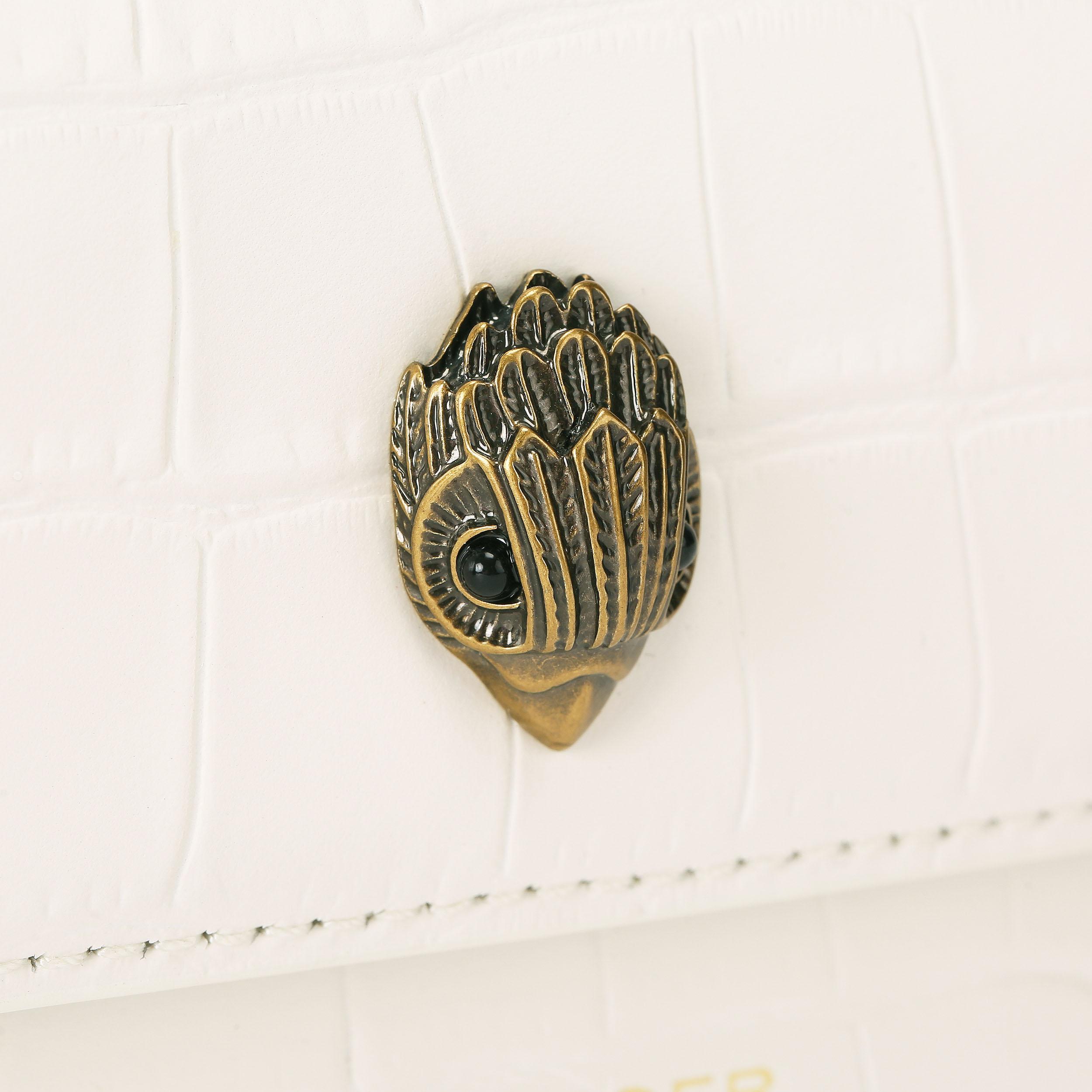 XS BOND TOP HANDLE BAG White Top Handle Bag by KURT GEIGER LONDON