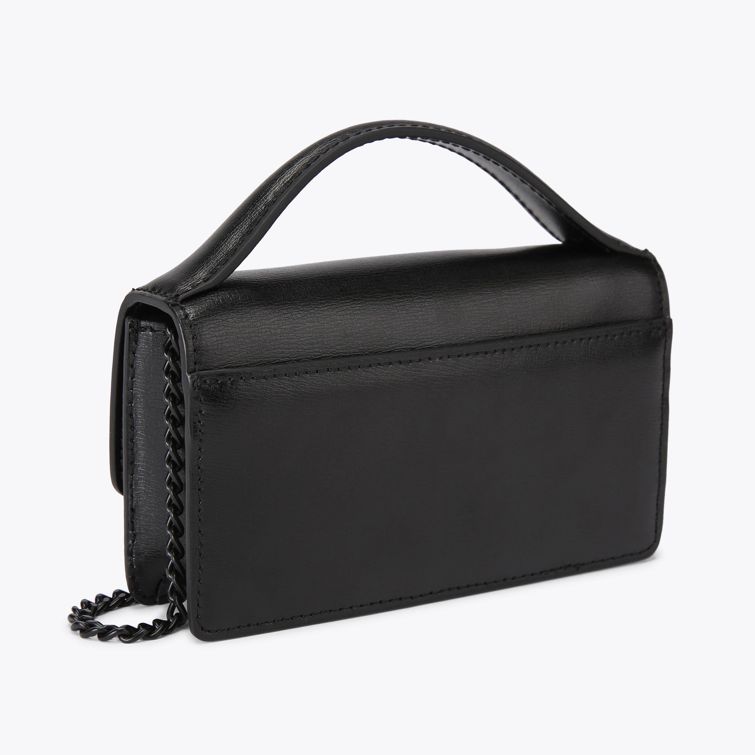 XS BOND TOP HANDLE BAG DR Black Drench Top Handle Purse by KURT GEIGER ...