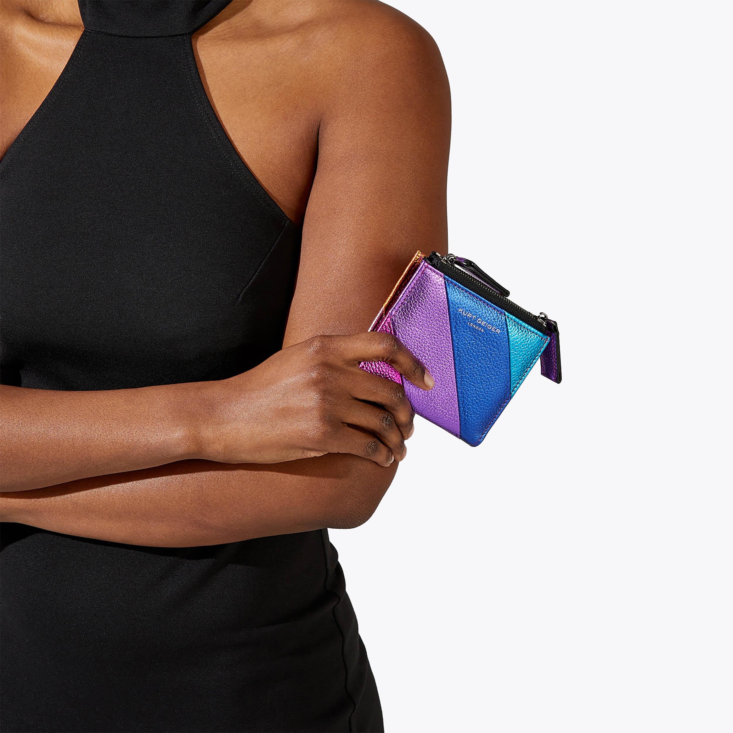 MINI PURSE Rainbow Leather Mini Purse by KURT GEIGER LONDON