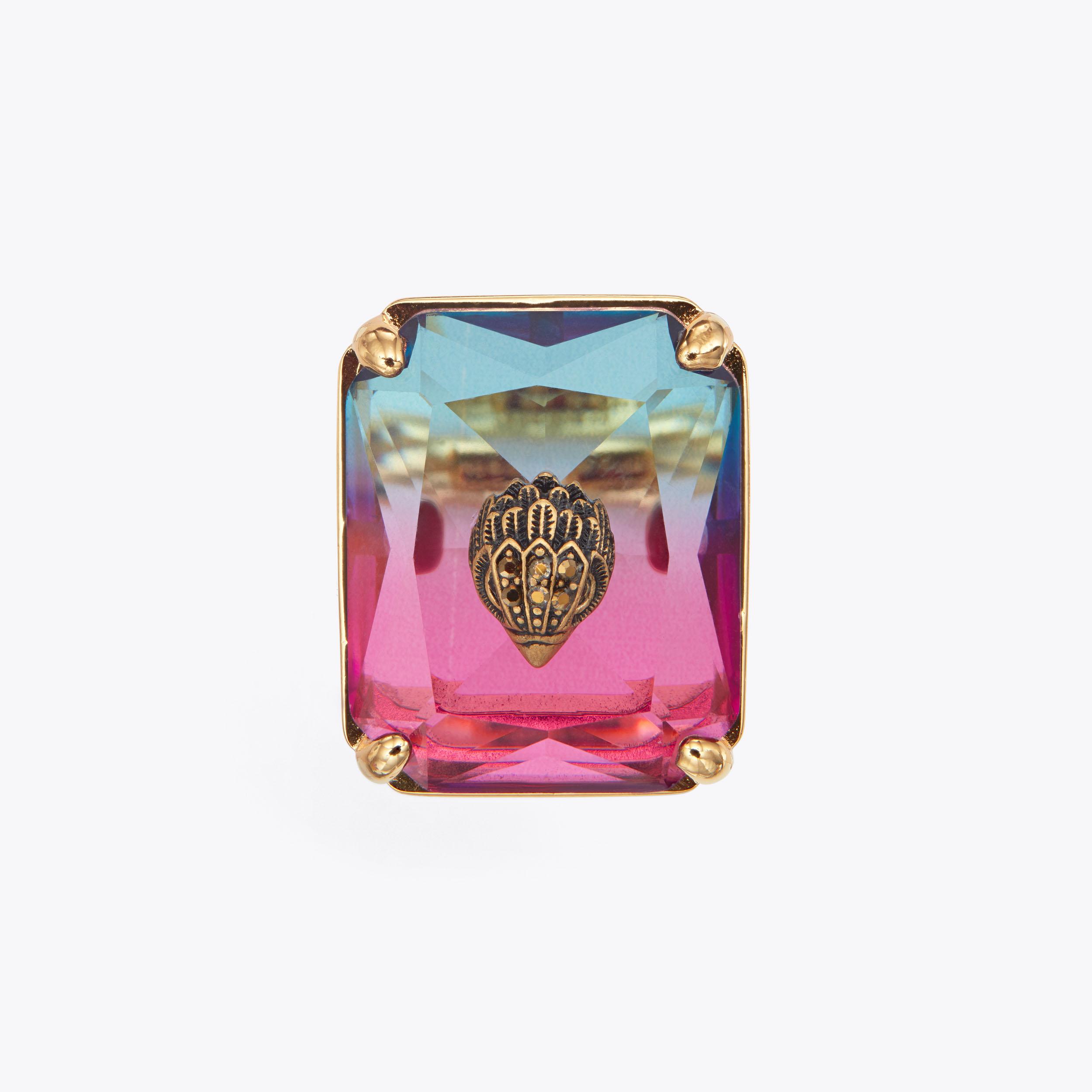 XL COCKTAIL RING Ombre Crystal Ring by KURT GEIGER LONDON