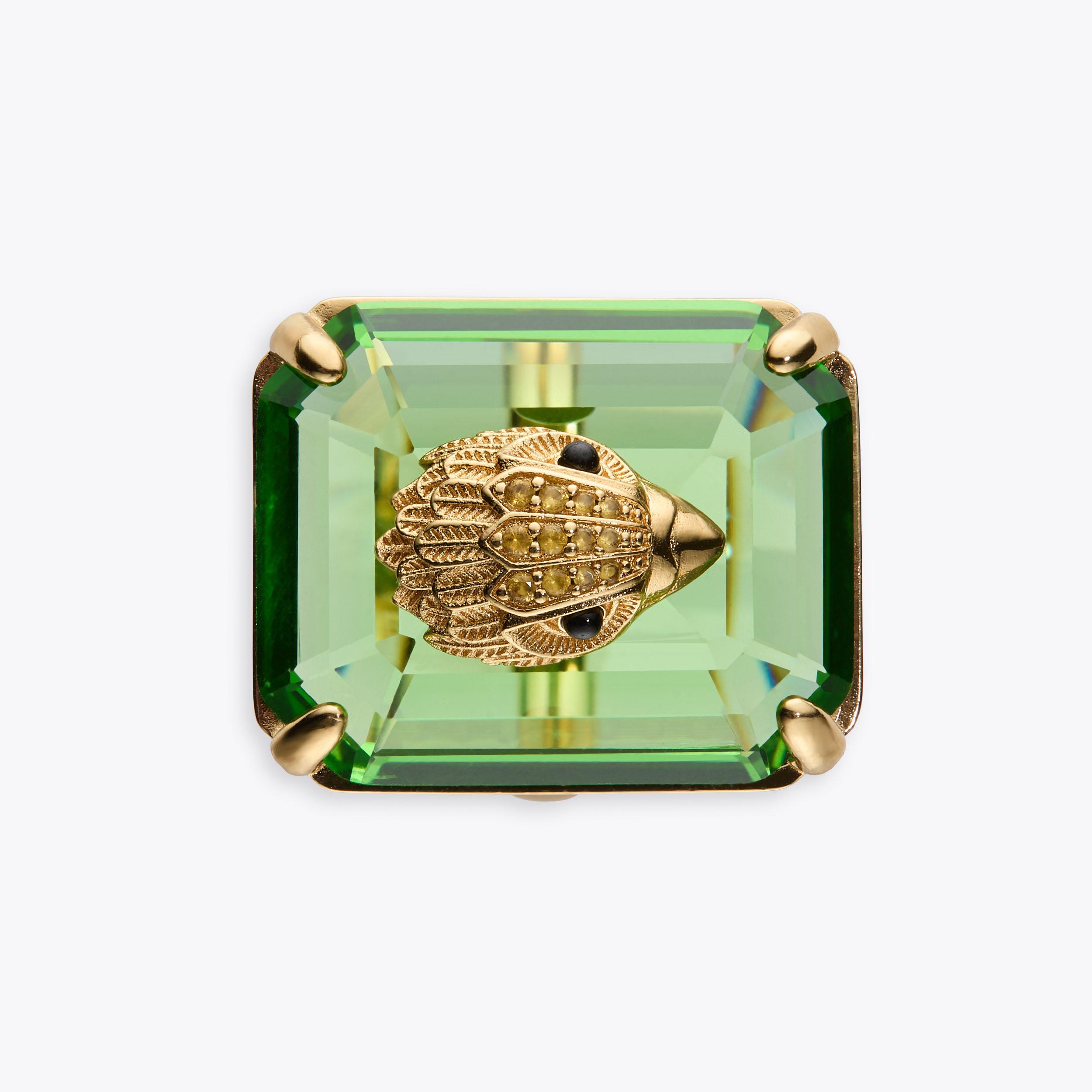 XL COCKTAIL RING Green Large Cocktail Ring by KURT GEIGER LONDON