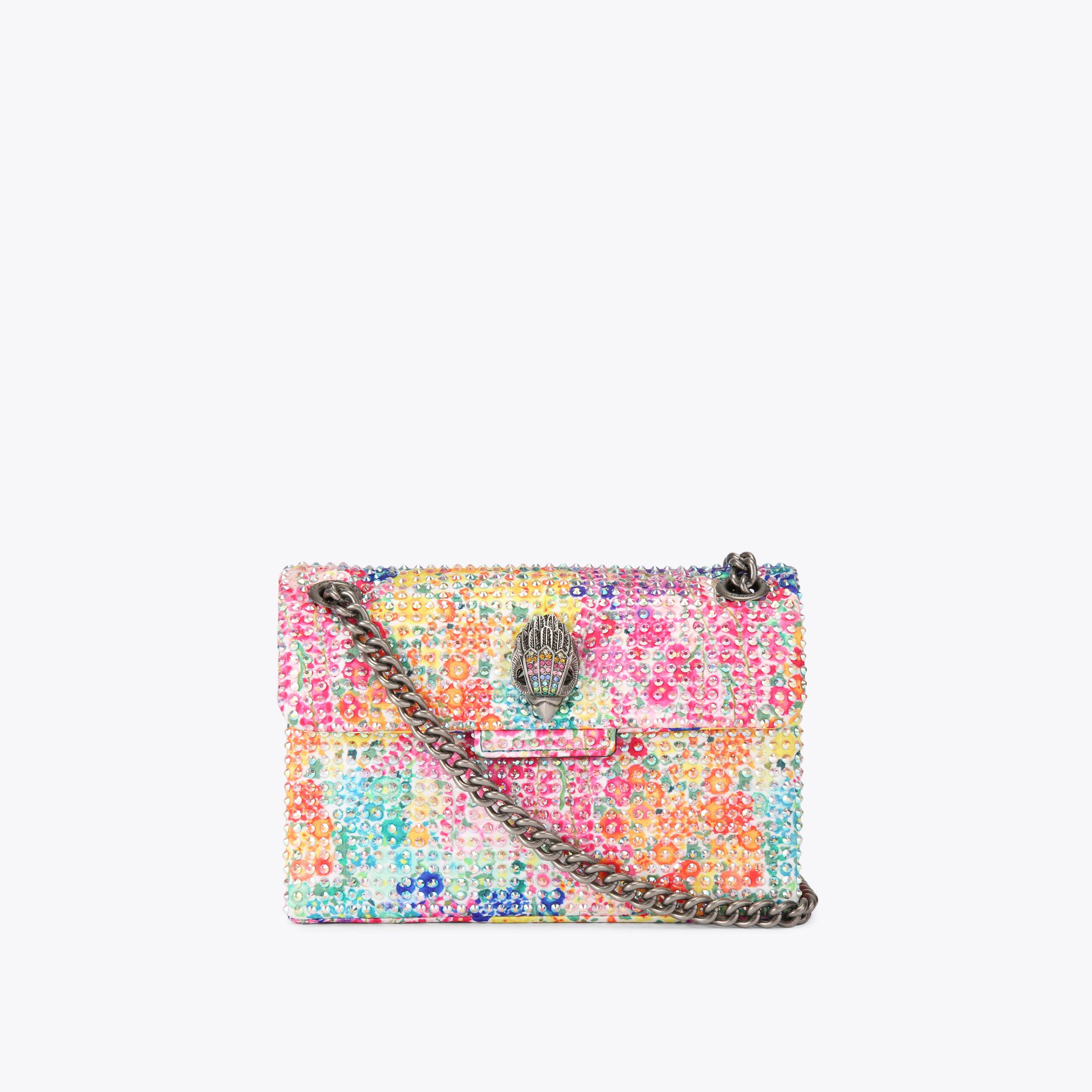 Fc Fabric Mini Kensington Floral Couture Crystal Cross Body Purse By