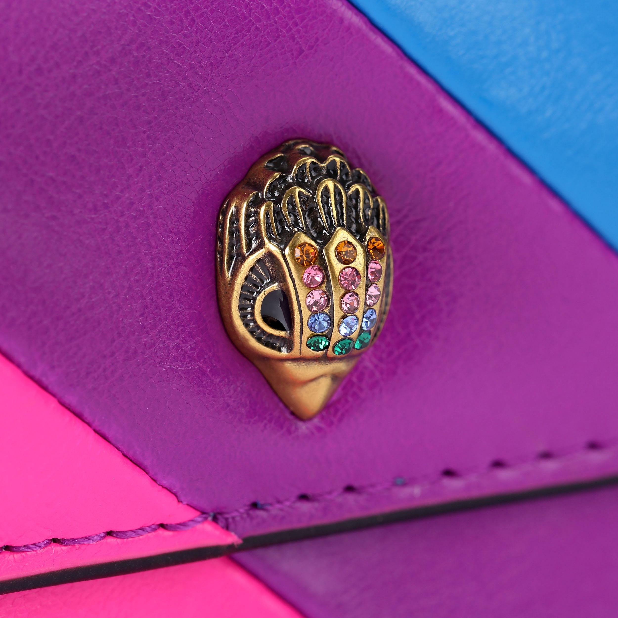 MICRO KENSINGTON L Neon Stripe Micro Purse by KURT GEIGER LONDON