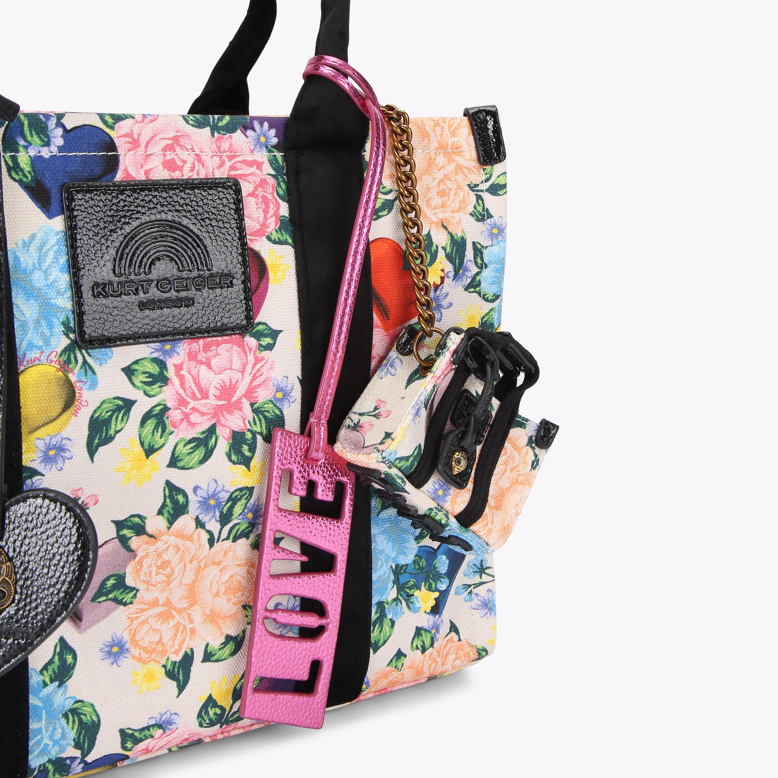 MICRO SOUTHBANK TOTE Floral Printed Tote Bag by KURT GEIGER LONDON