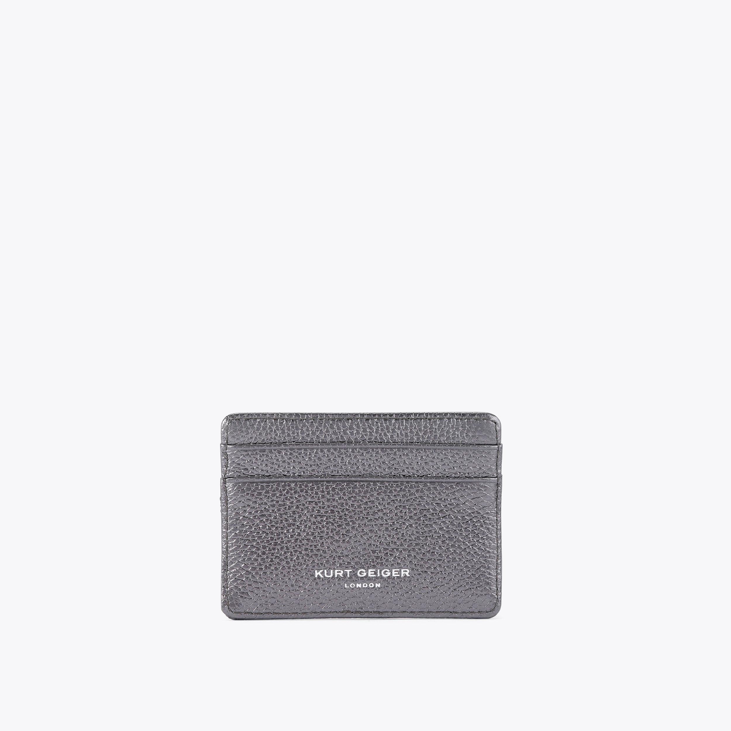 KENSINGTON CARD HOLDER DR Gunmetal Card Holder by KURT GEIGER LONDON