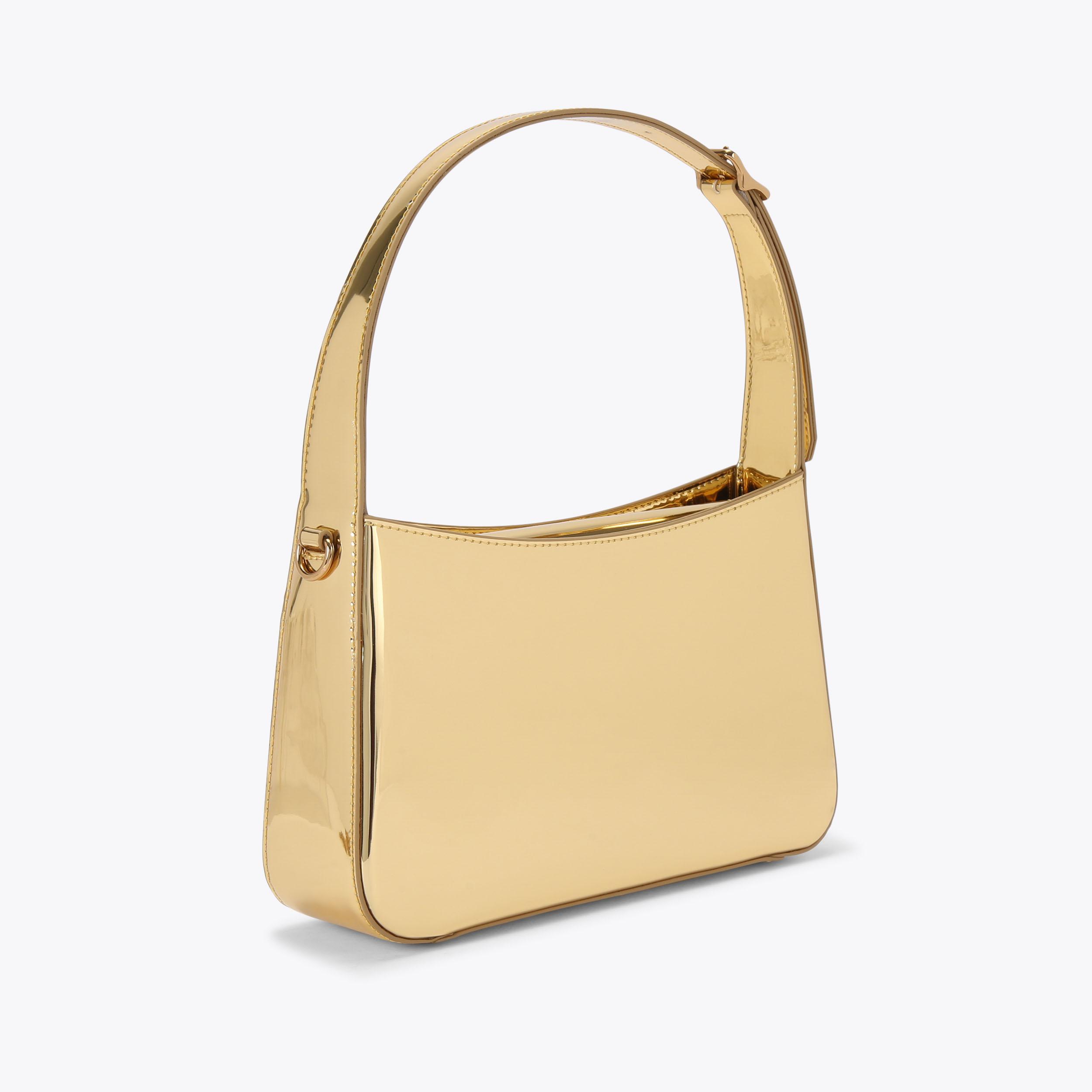 BOND SHOULDER BAG Gold Shoulder Bag by KURT GEIGER LONDON