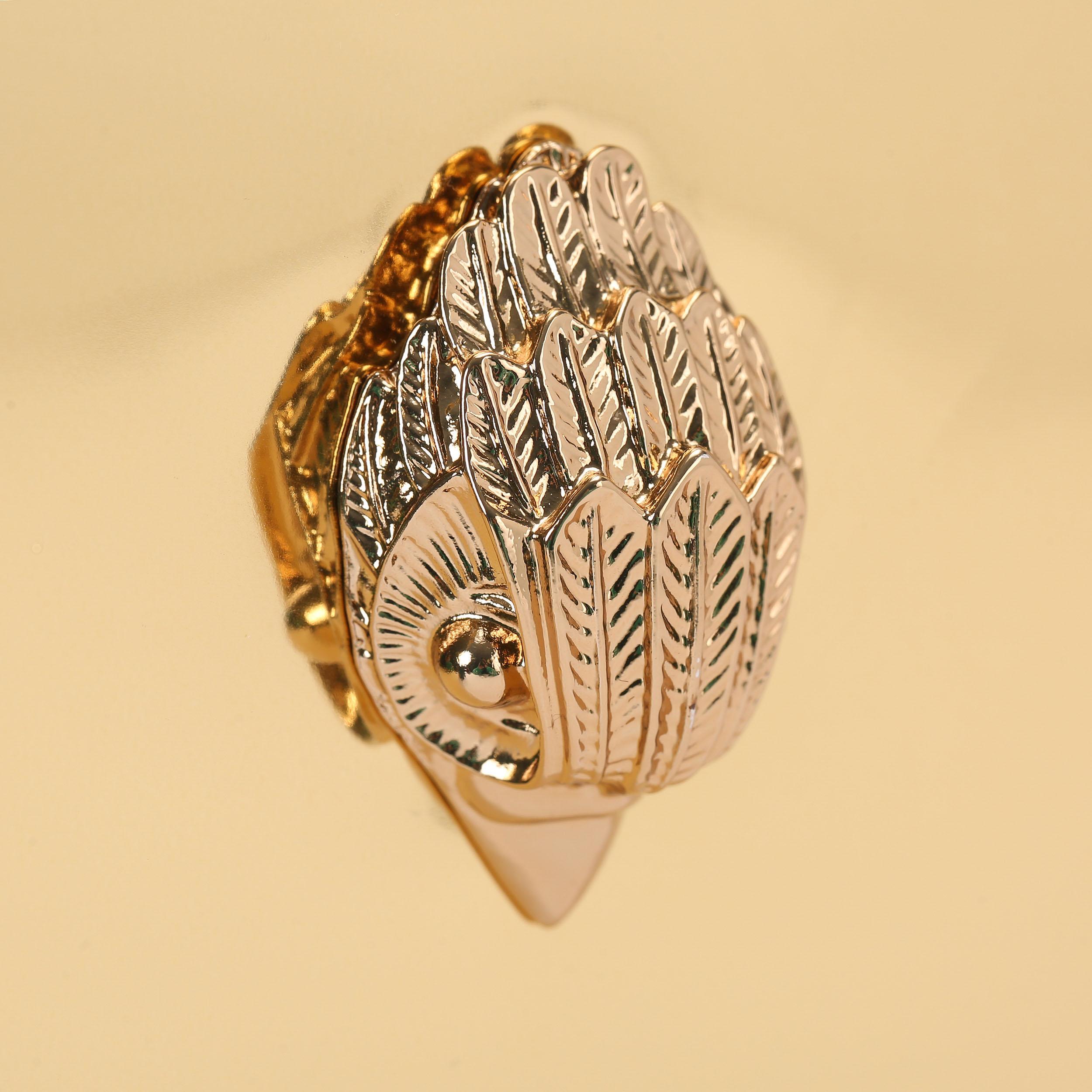 BOND SHOULDER BAG Gold Shoulder Bag by KURT GEIGER LONDON