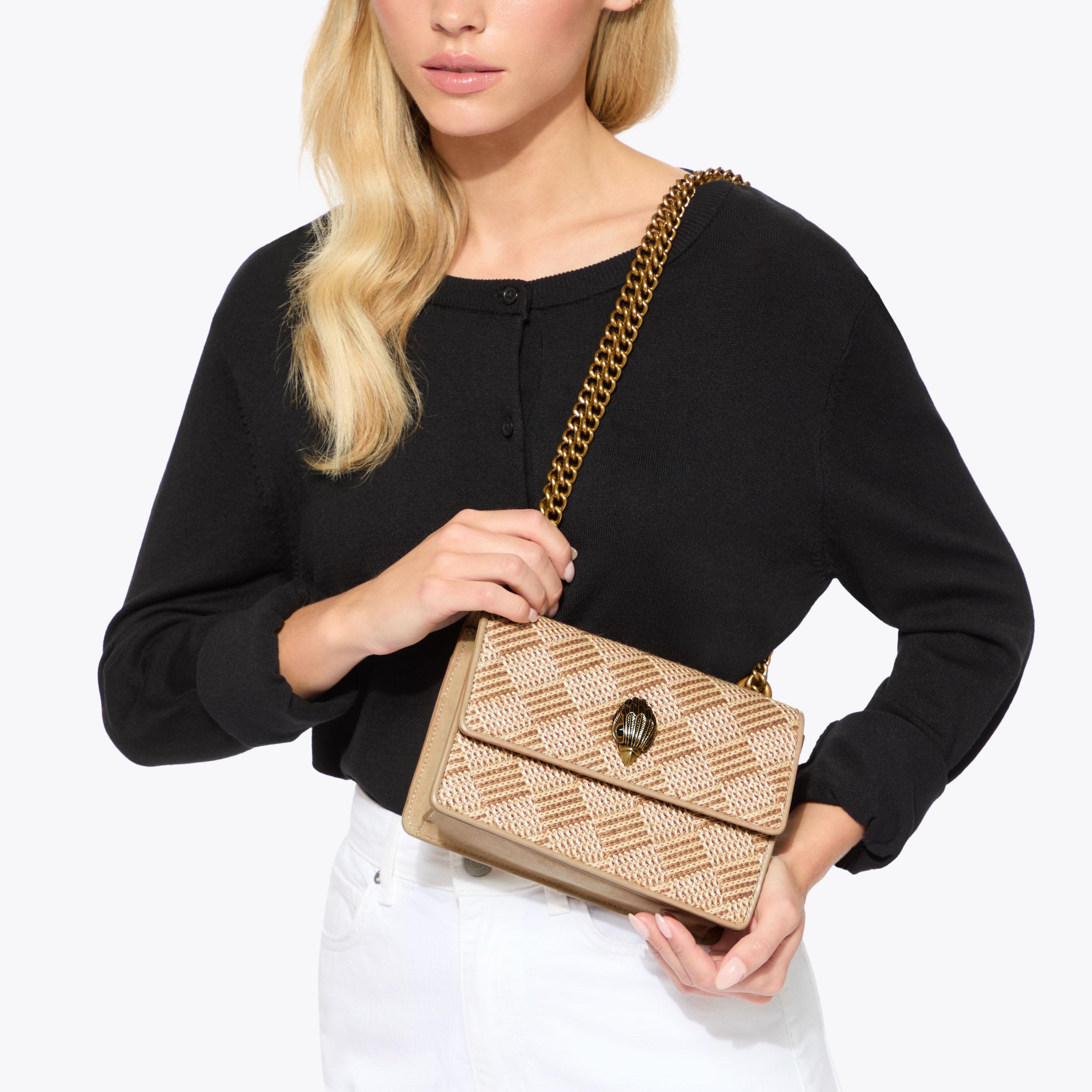 SHOREDITCH SM CROSS BODY Tan Cross Body Bag by KURT GEIGER LONDON