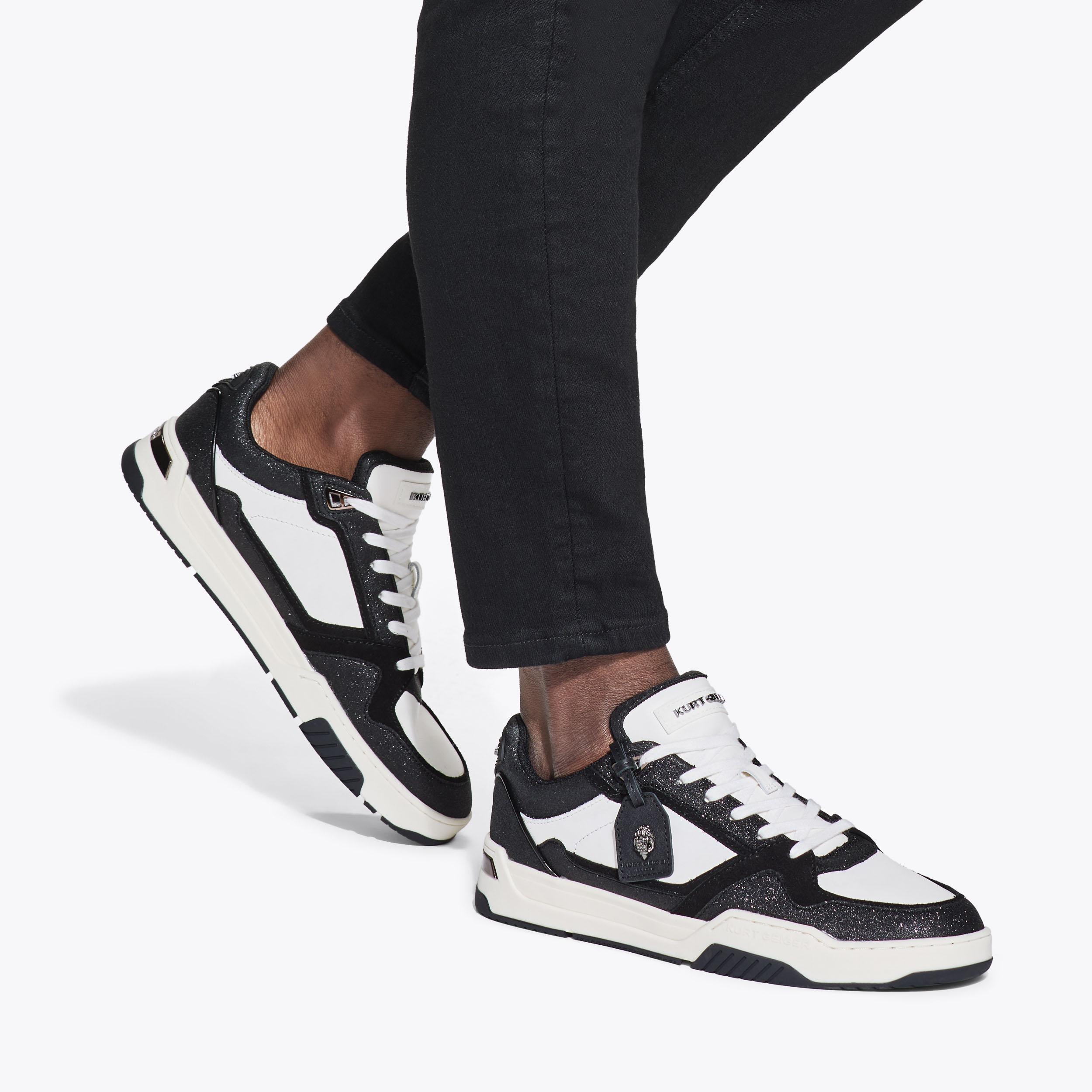 REGAN SNEAKER Black White Sneaker by KURT GEIGER LONDON