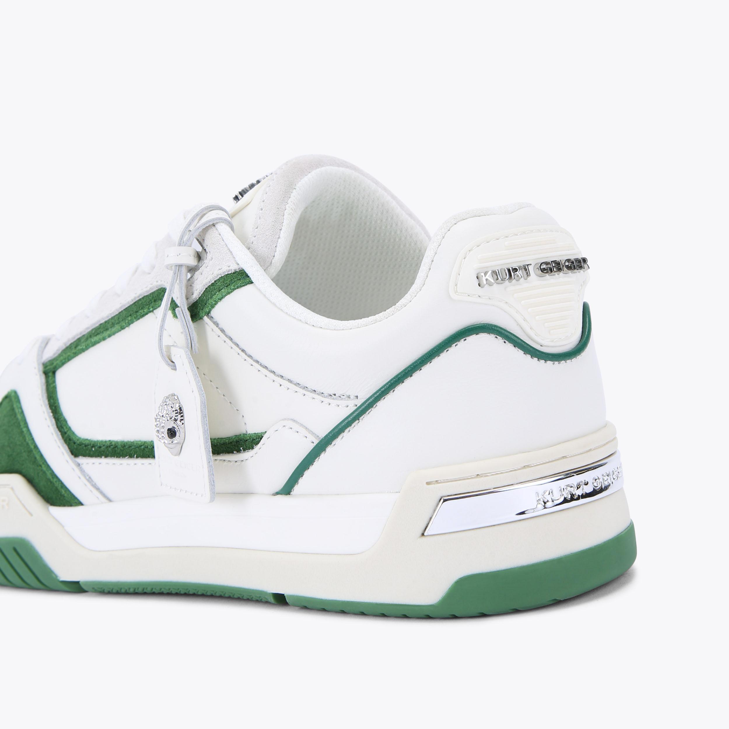 REGAN SNEAKER White Green Sneakers by KURT GEIGER LONDON