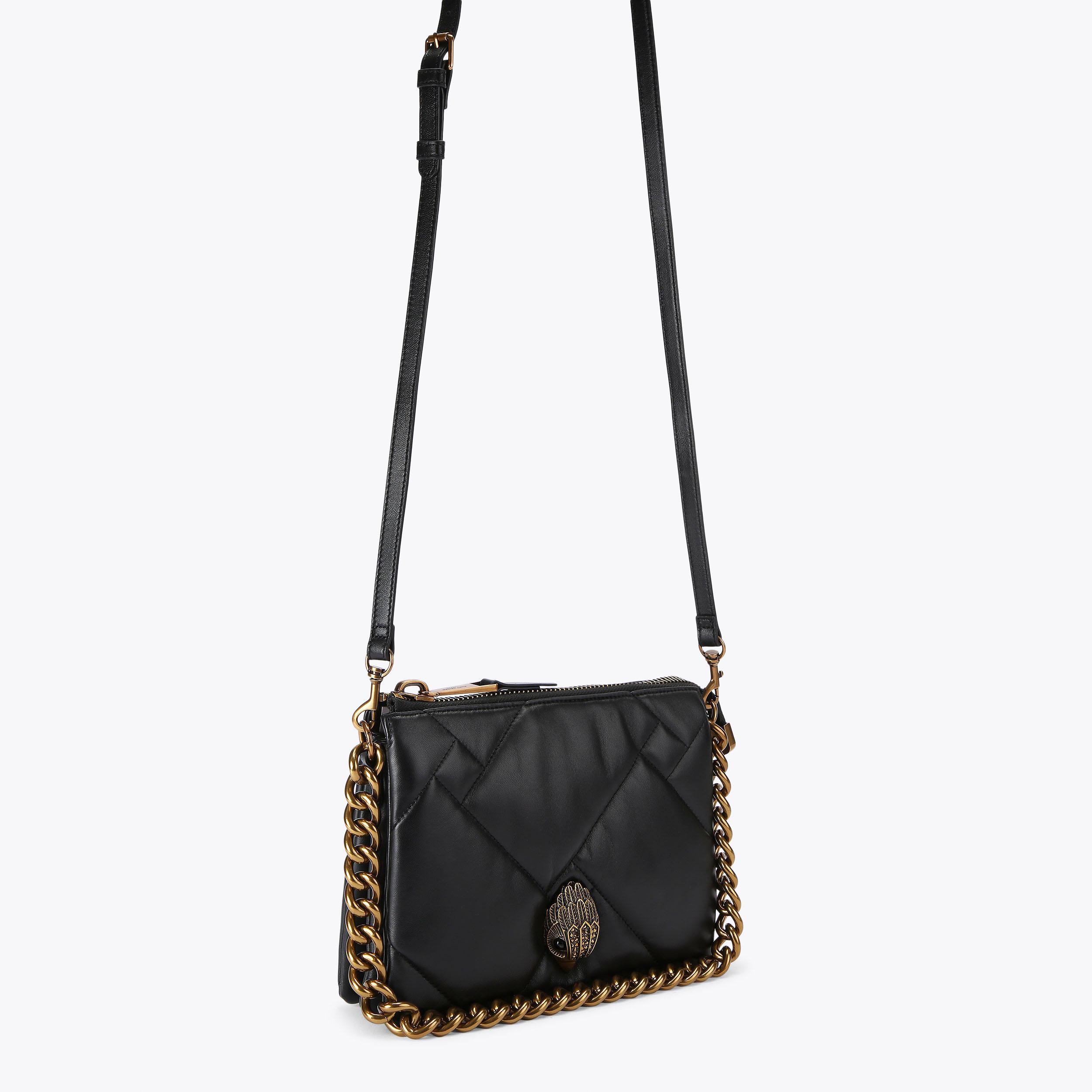 KENSINGTON PUFF 3 POUCH Black Pouch Purse by KURT GEIGER LONDON