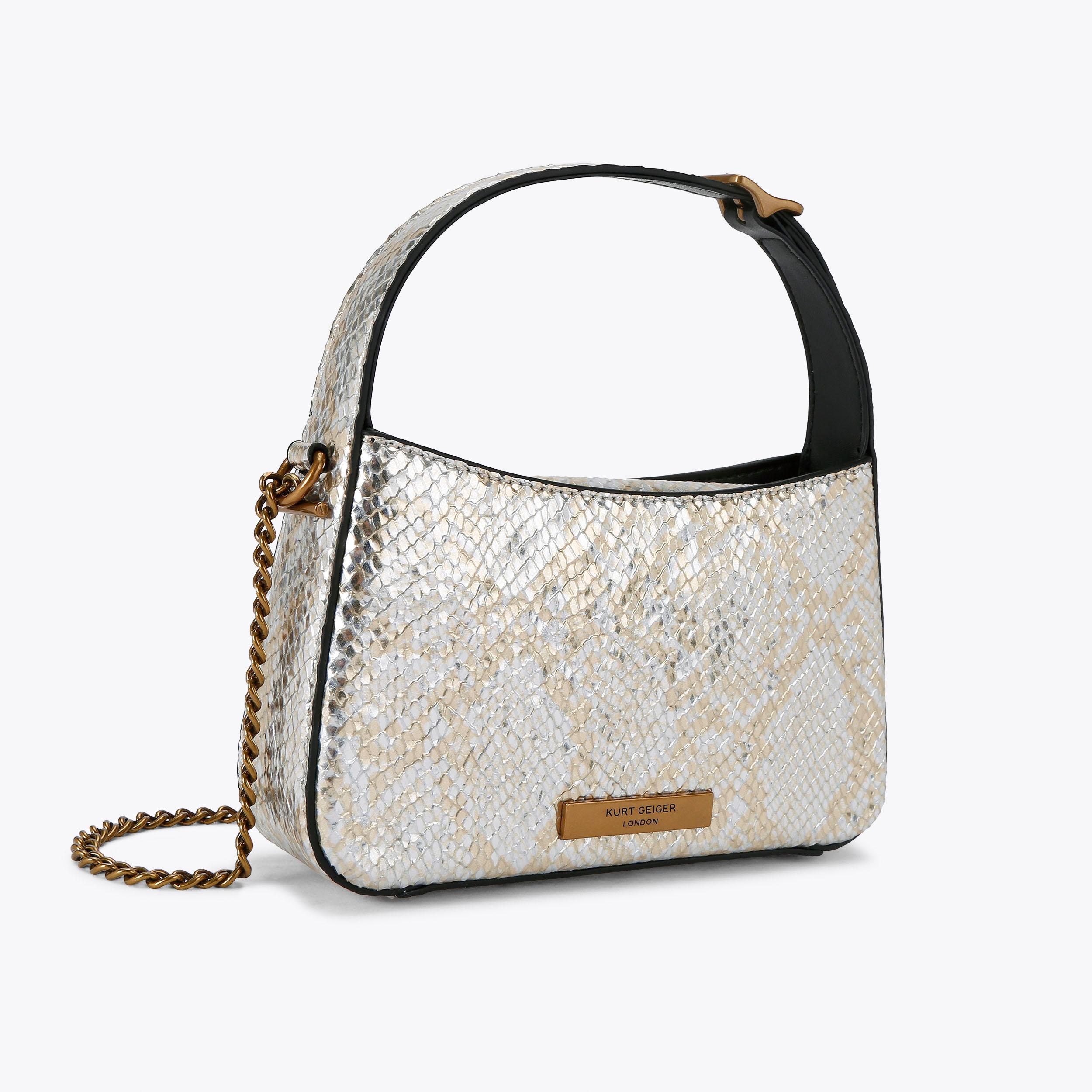 MINI BOND SHOULDER BAG Metallic Shoulder Bag by KURT GEIGER LONDON
