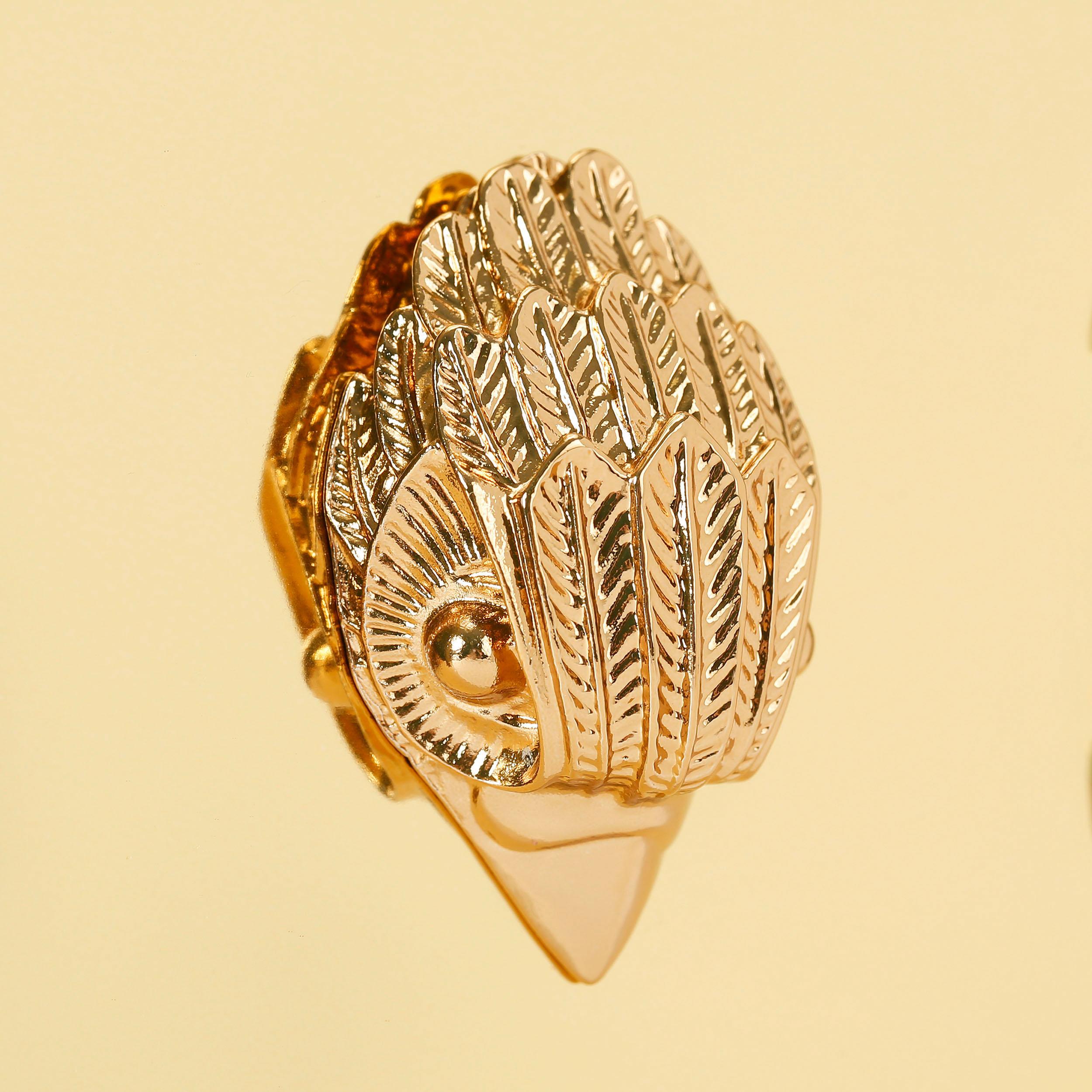 MINI BOND TOTE Metallic Gold Tote Purse by KURT GEIGER LONDON