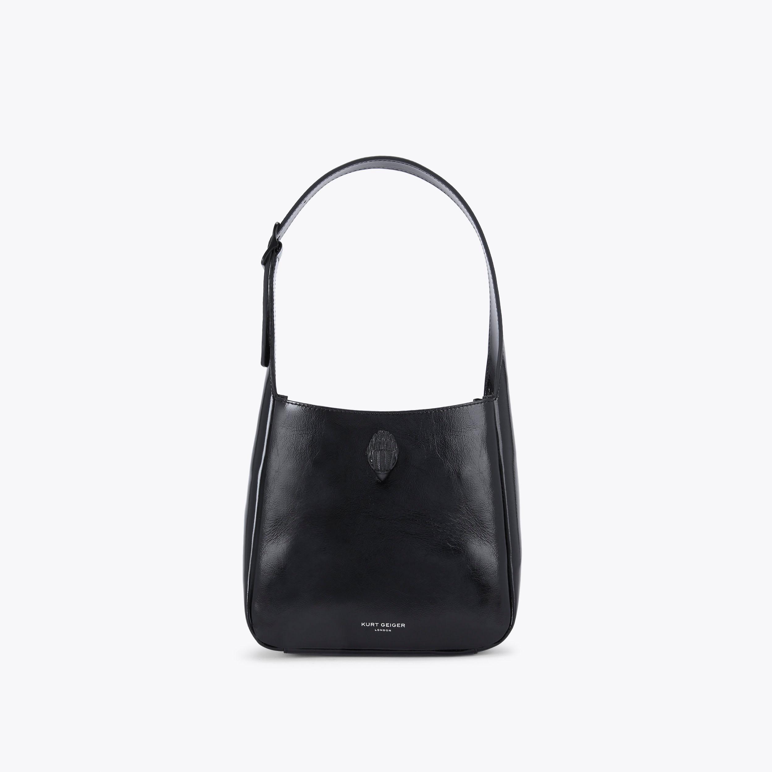 SMALL BOND HOBO DR Black Shoulder Hobo Purse by KURT GEIGER LONDON