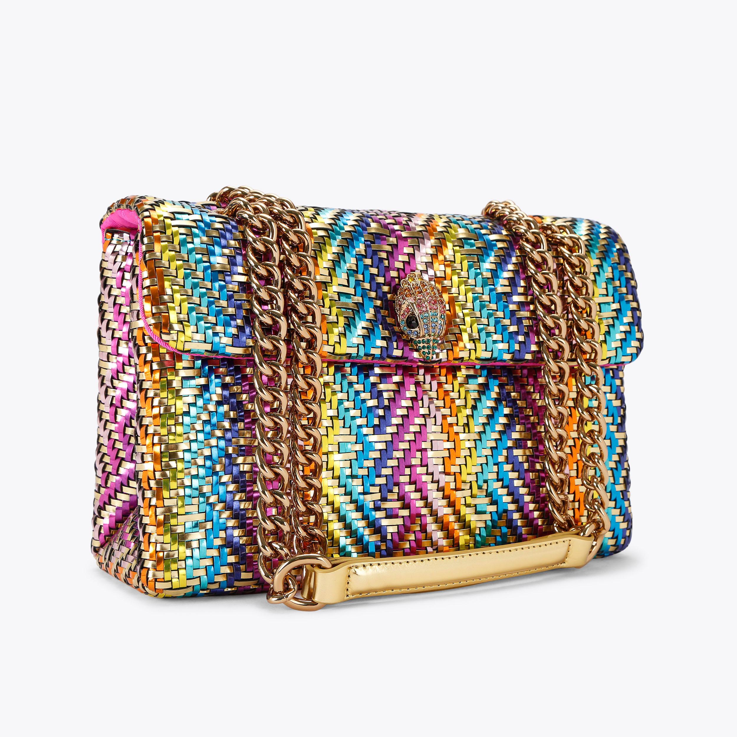 KENSINGTON BAG Metallic Thread Shoulder Purse by KURT GEIGER LONDON