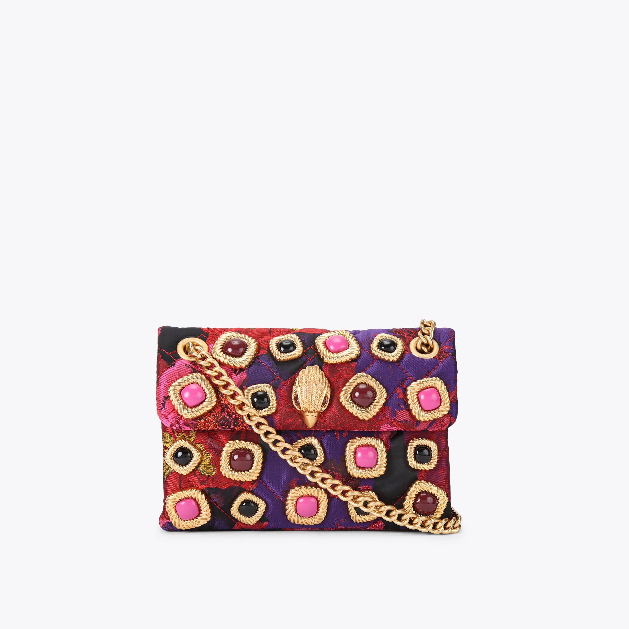 MINI KENSINGTON X BAG Black Quilted Leather Mini Purse by KURT GEIGER ...
