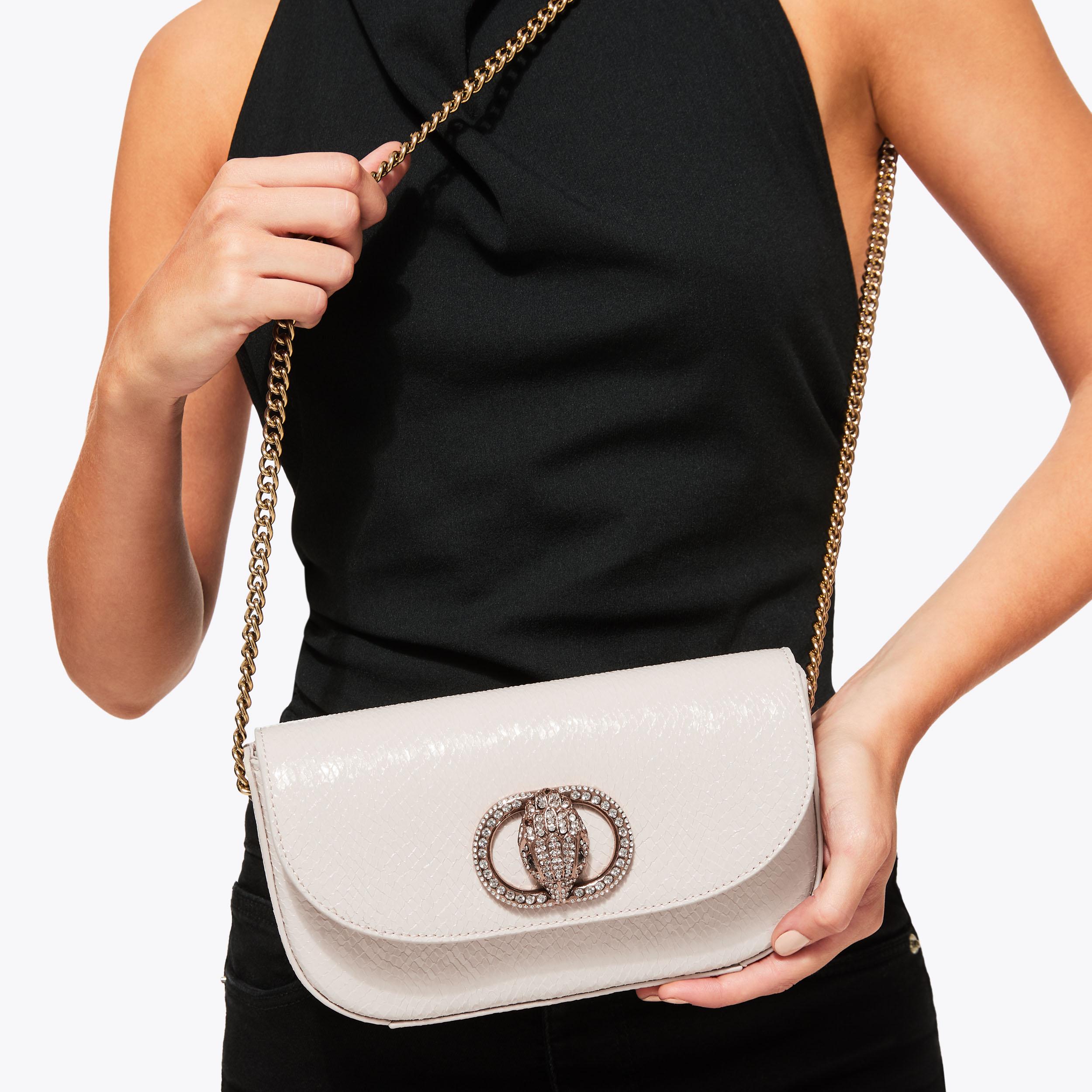 SM CHELSEA XBODY Bone Leather Cross Body Purse by KURT GEIGER LONDON