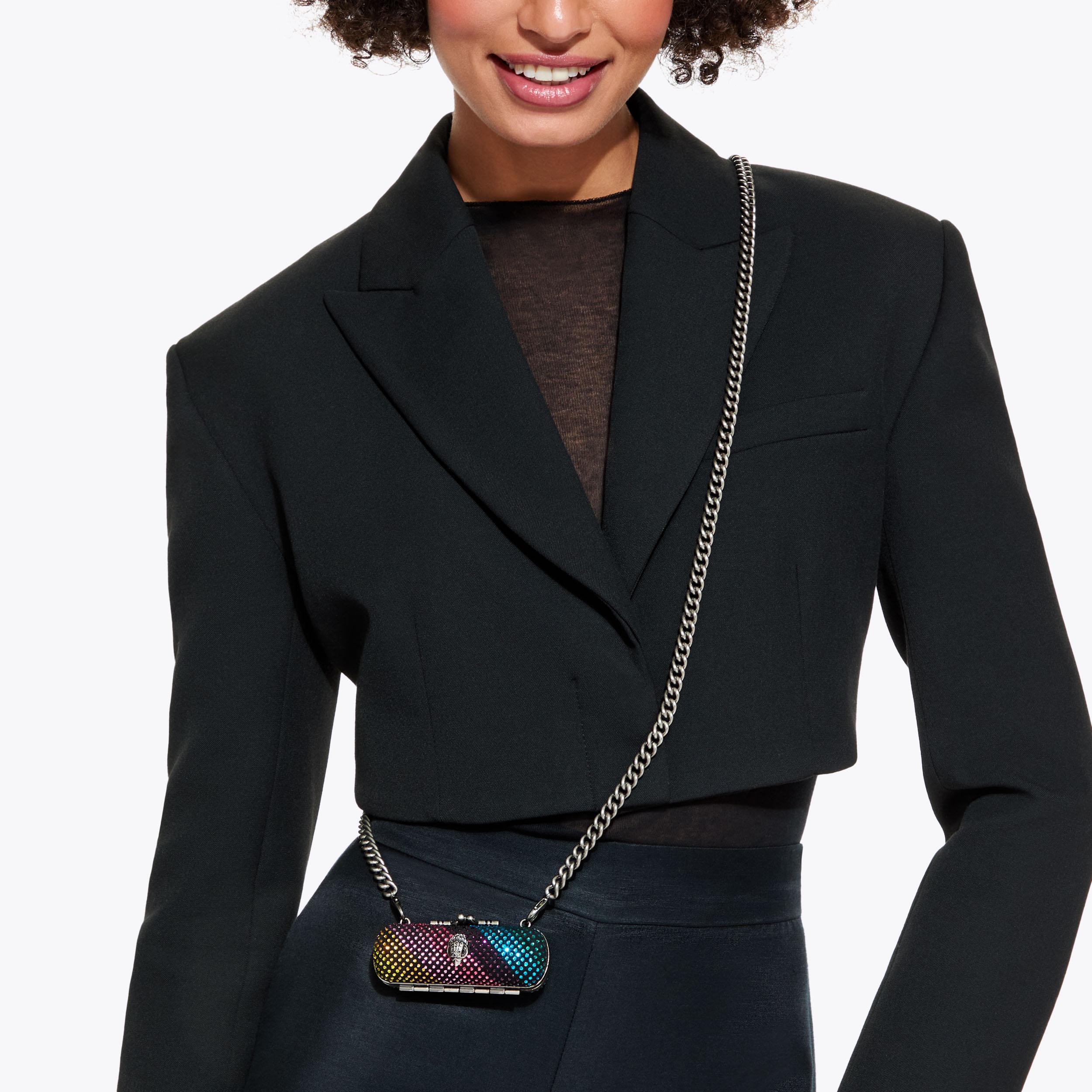 LIPSTICK HOLDER CLUTCH Rainbow Lipstick Cross Body by KURT GEIGER LONDON