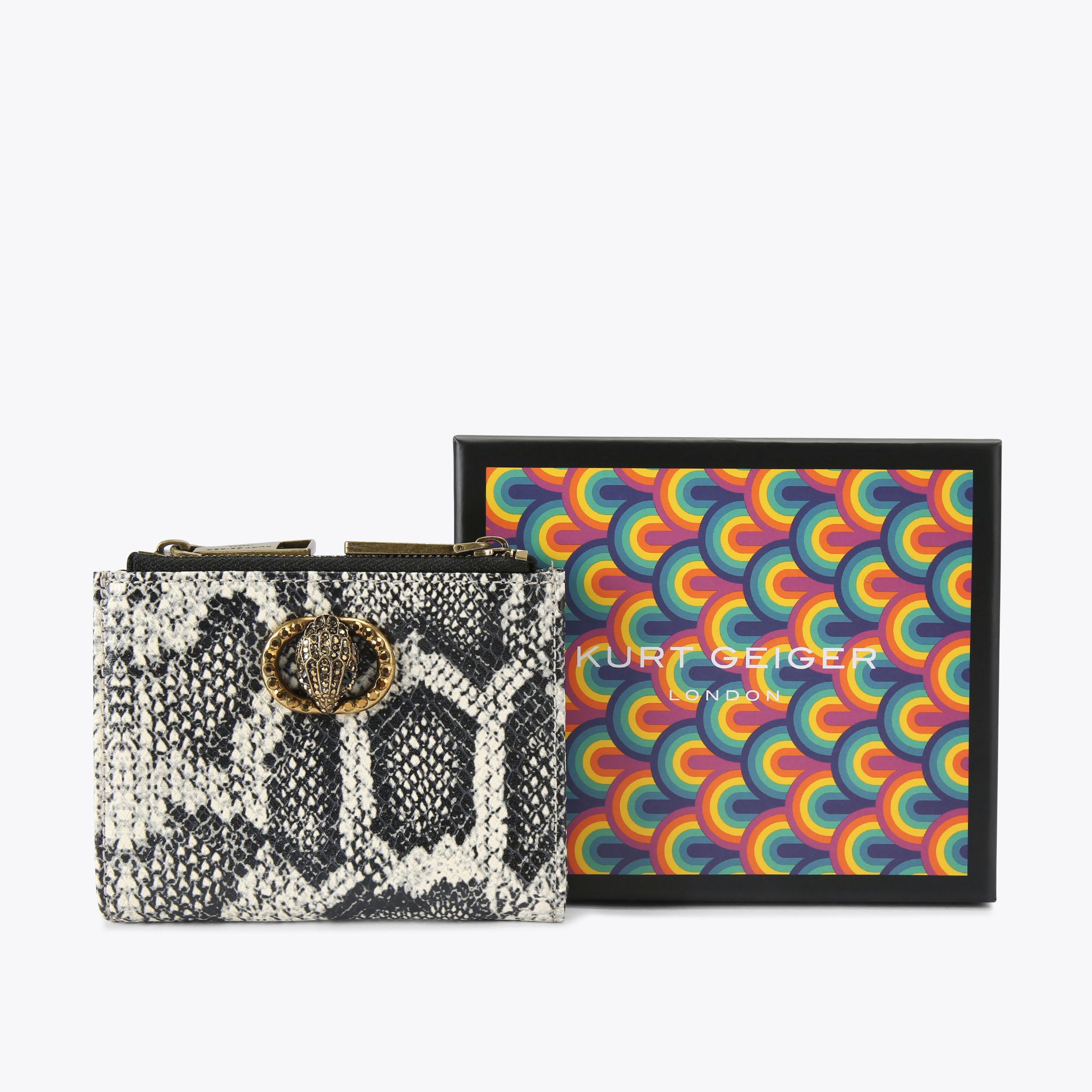 CHELSEA MINI PURSE Snake Printed Leather Purse by KURT GEIGER LONDON