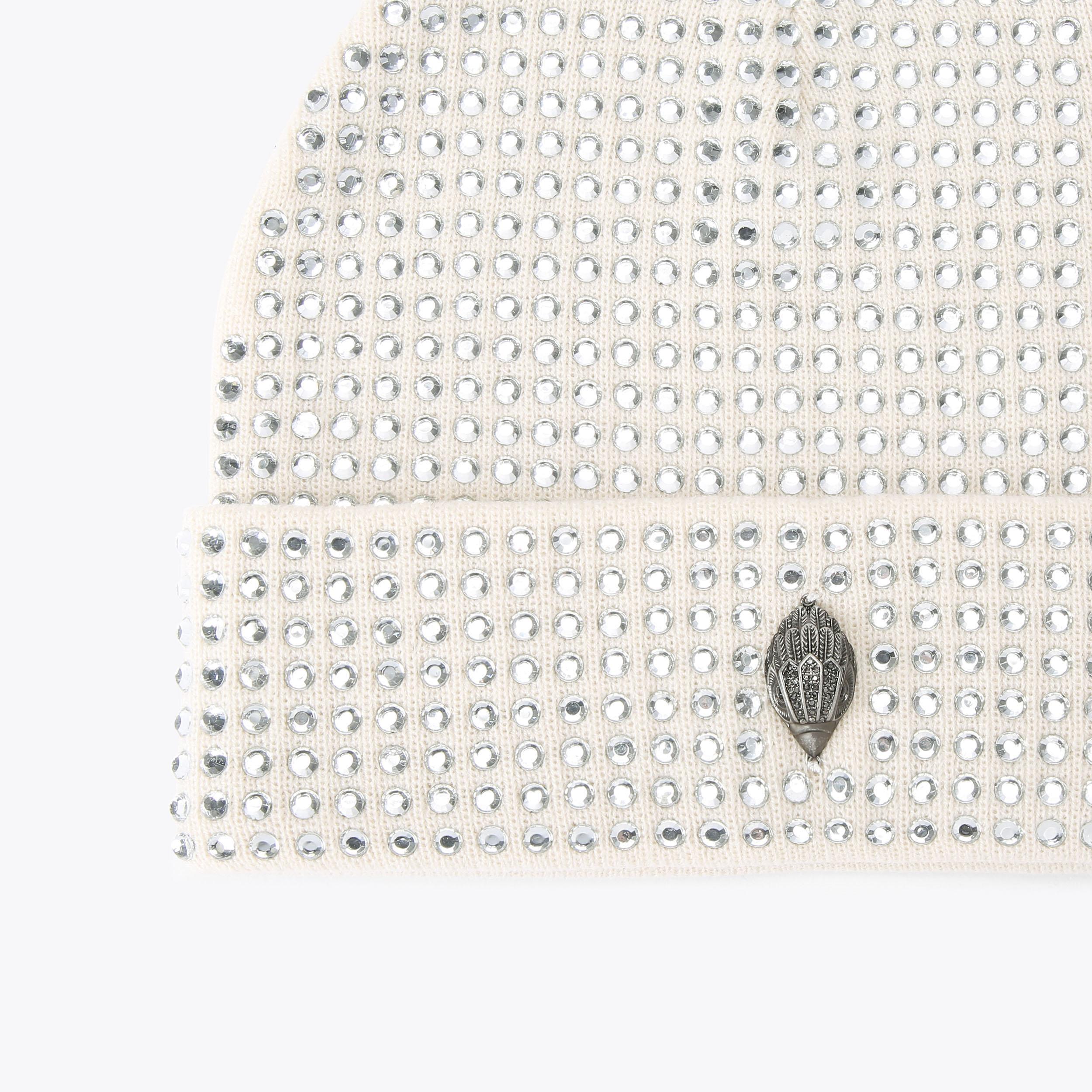 CRYSTAL EAGLE BEANIE Bone Crystal Beanie Hat by KURT GEIGER LONDON