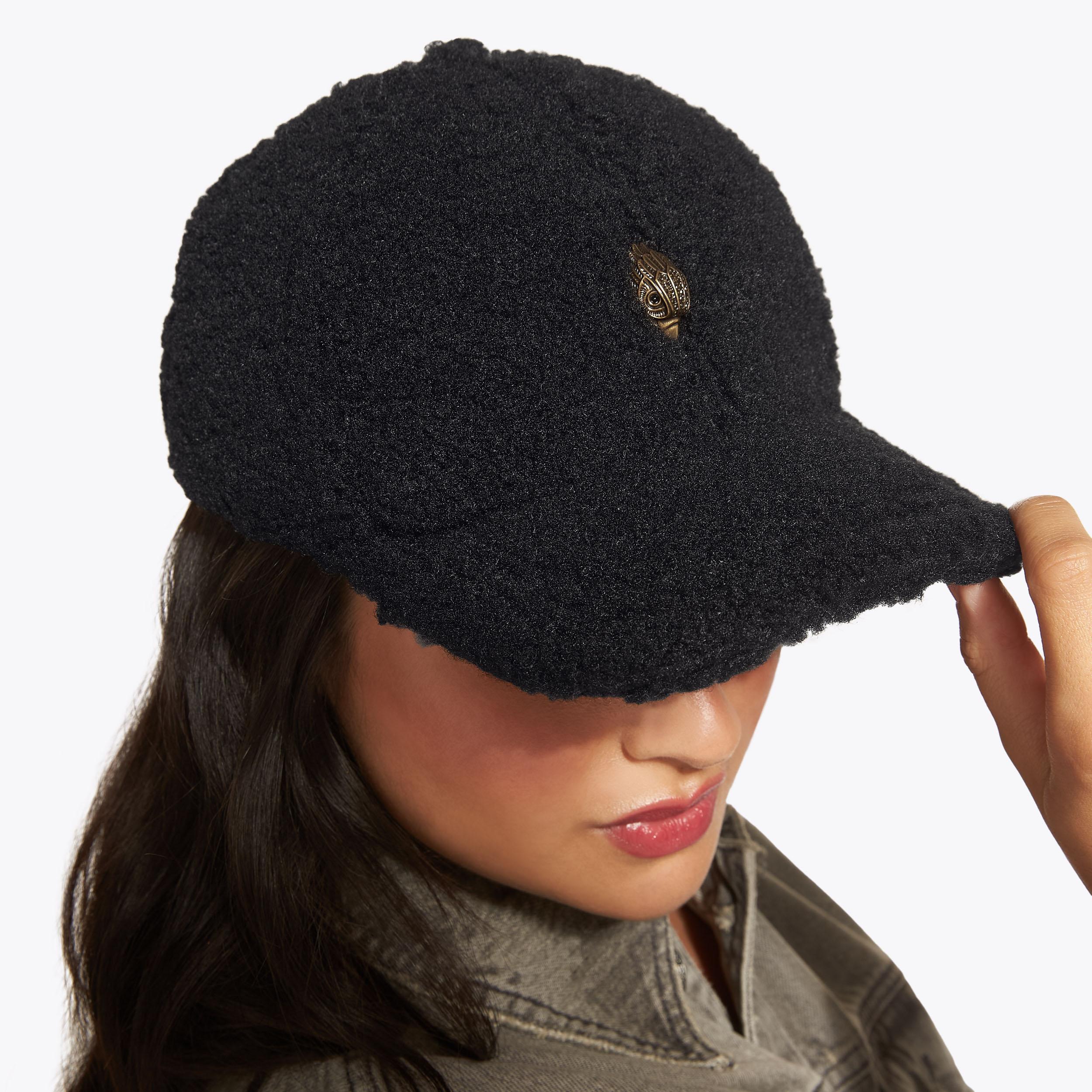 TEDDY CAP Black Teddy Cap by KURT GEIGER LONDON