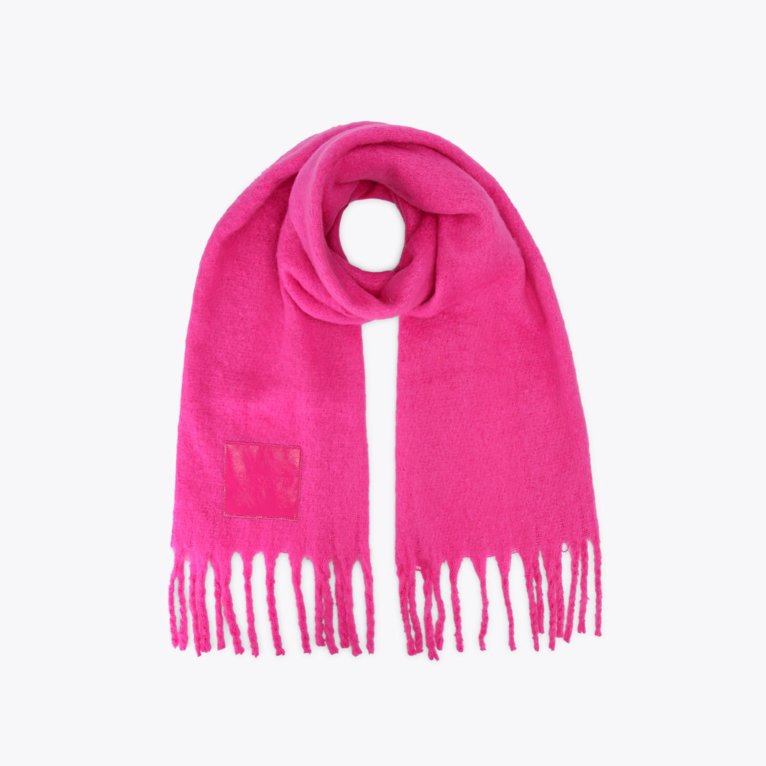 YARNDYE SCARF Neon Pink Fabric Scarf by KURT GEIGER LONDON