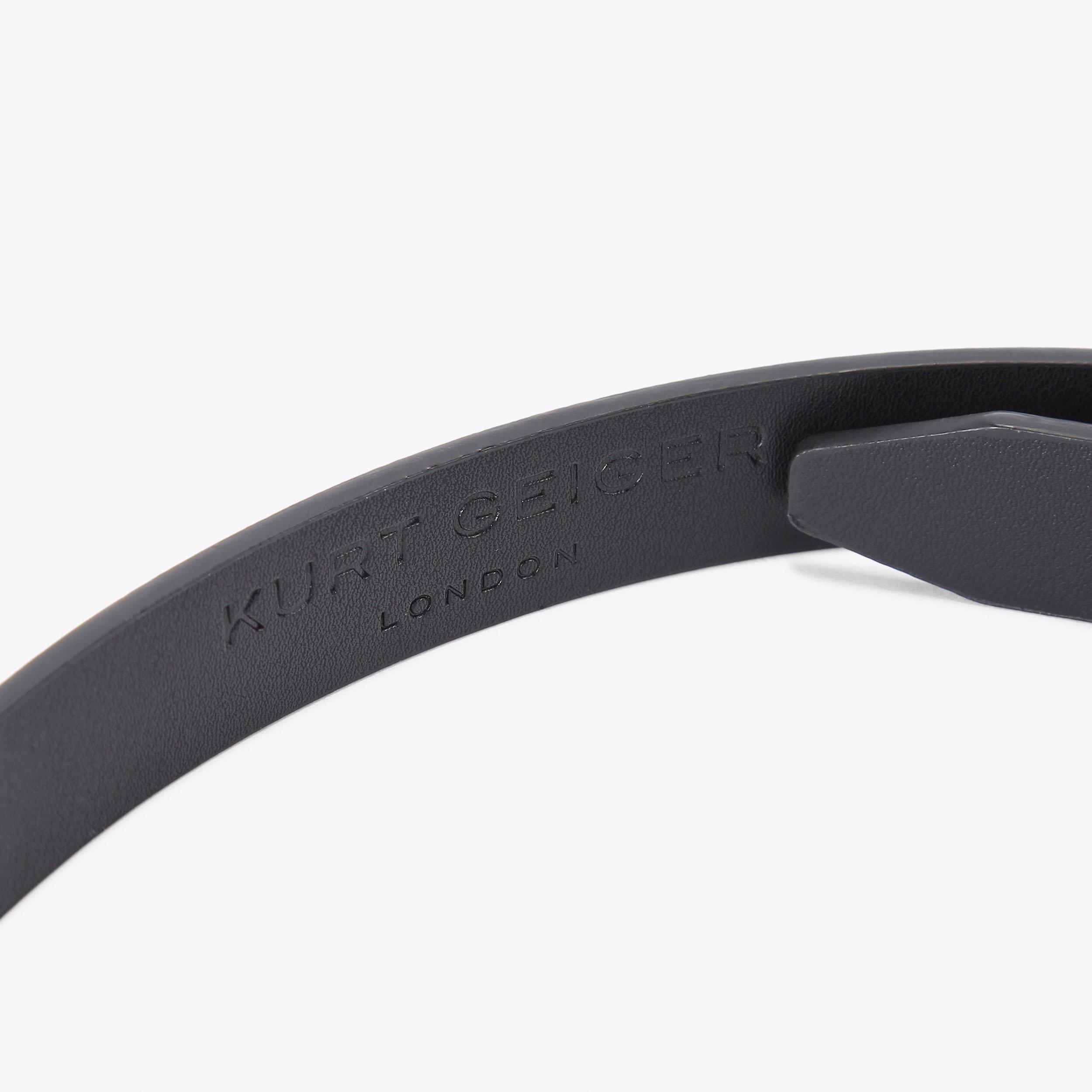 KENSINGTON GEM 20 BELT Black Gem Belt by KURT GEIGER LONDON