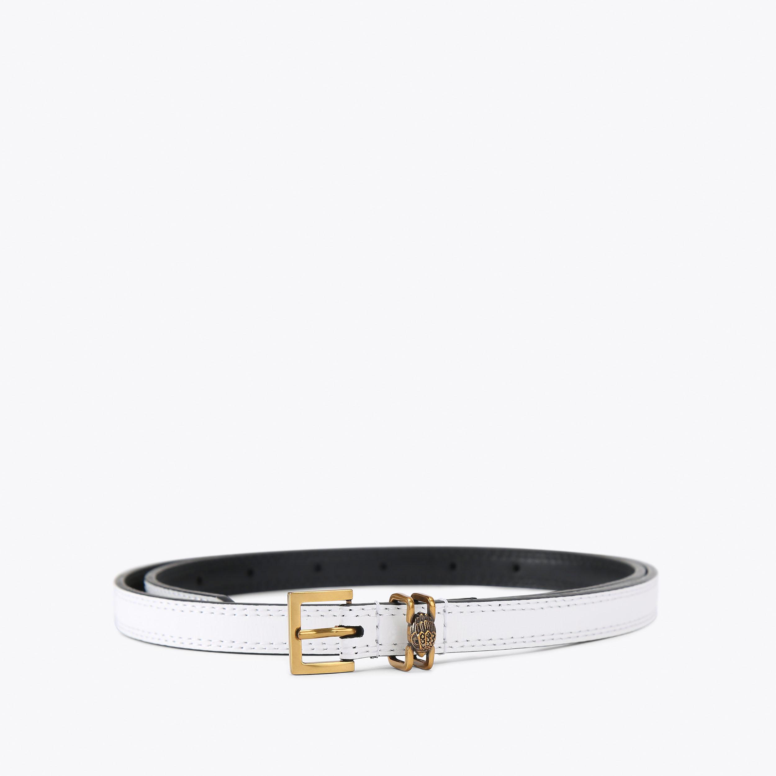 SHOREDITCH 15 BELT White Leather Belt by KURT GEIGER LONDON