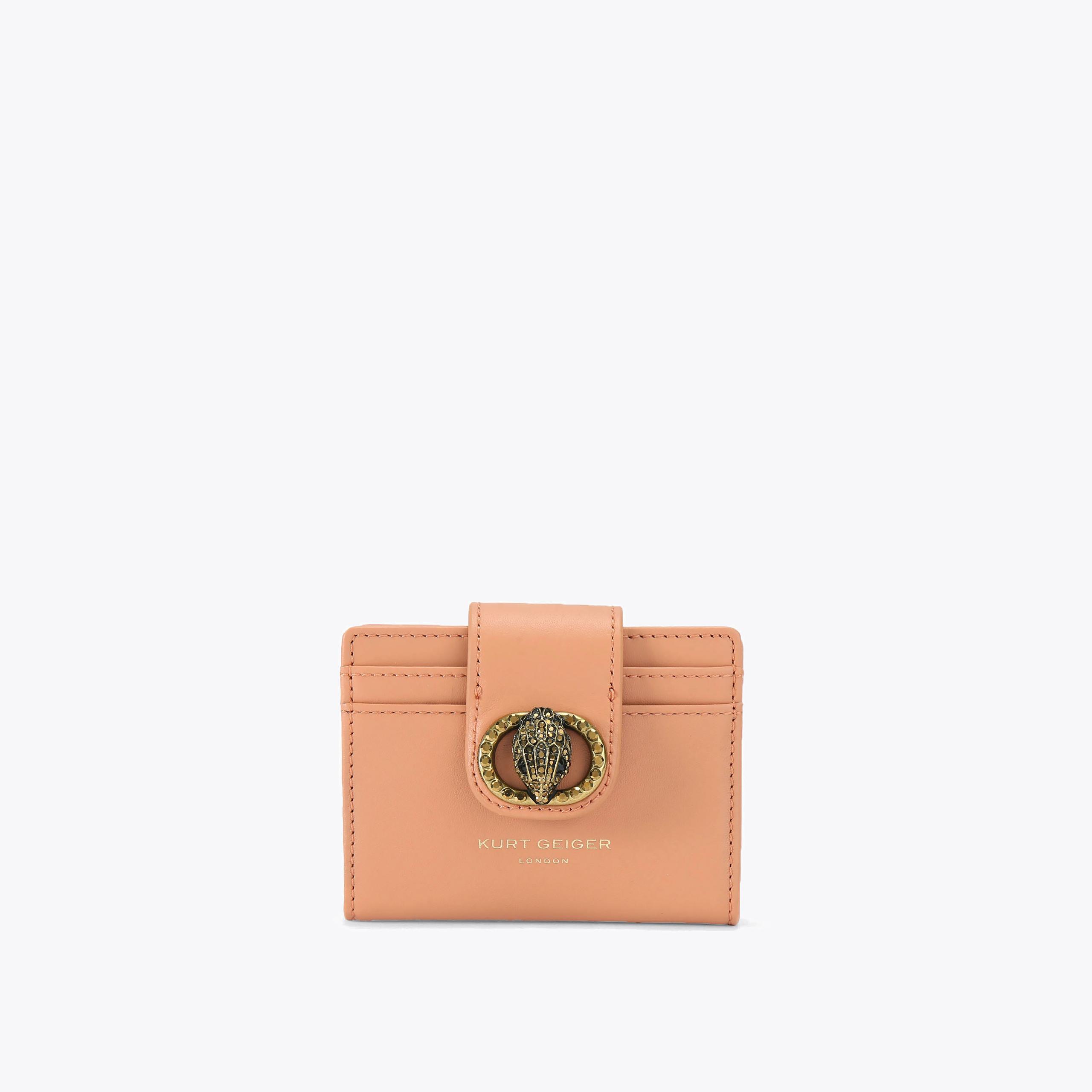 CHELSEA MULTI CARD Tan Flap Over Wallet by KURT GEIGER LONDON