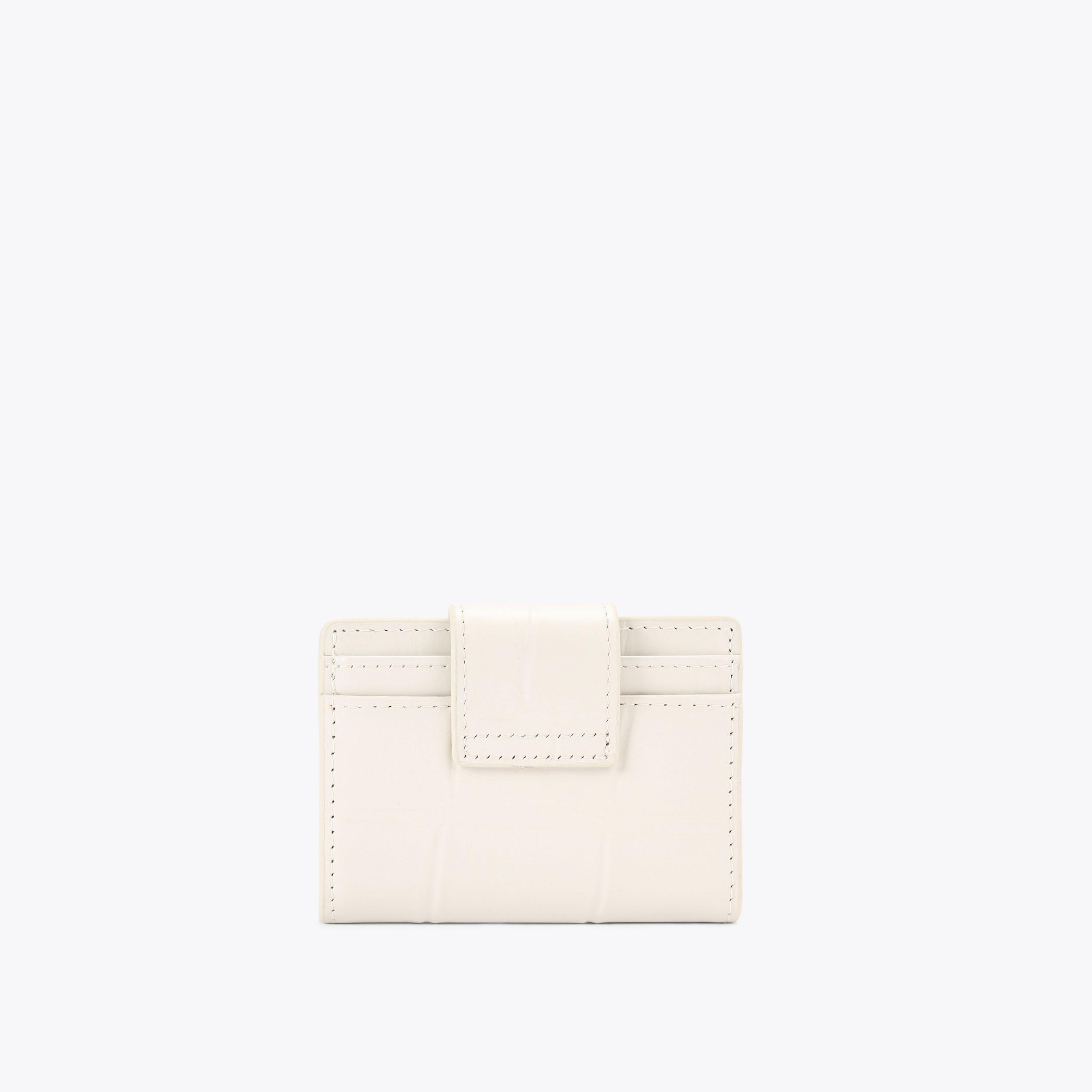 CHELSEA MULTI CARD Bone Croc Wallet by KURT GEIGER LONDON