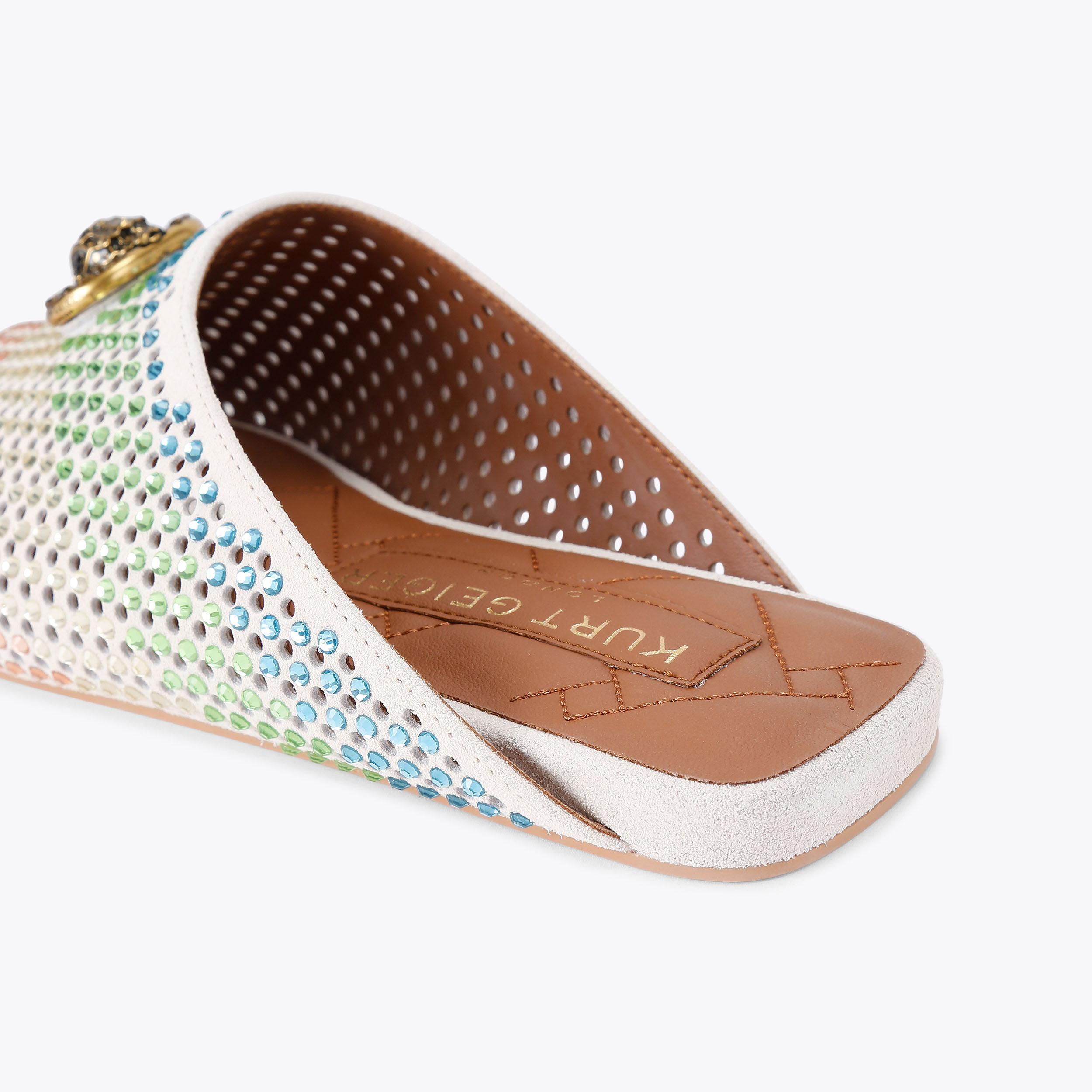 CHELSEA SLIDER Bone Slider Shoe by KURT GEIGER LONDON