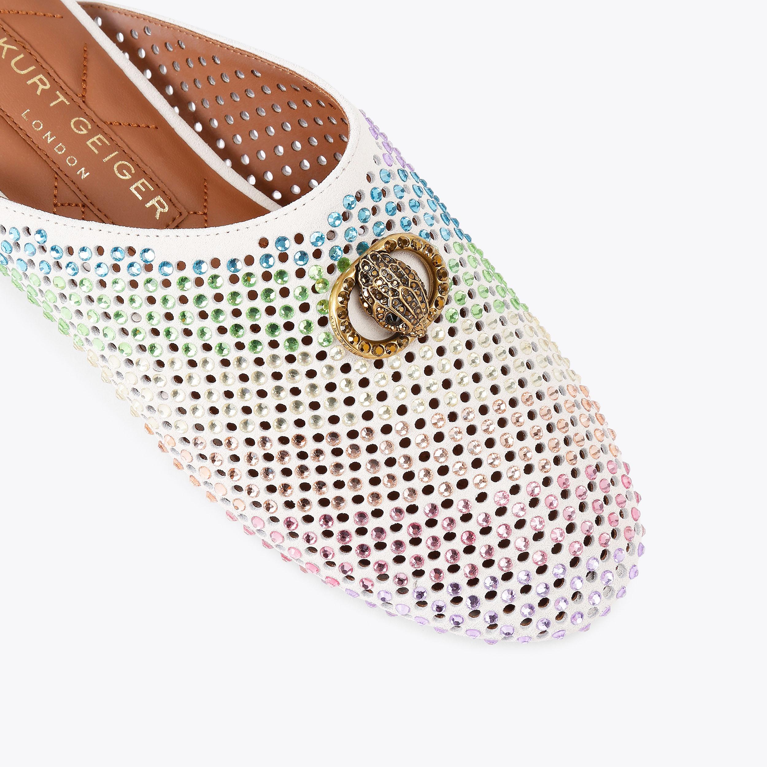 CHELSEA SLIDER Bone Slider Shoe by KURT GEIGER LONDON