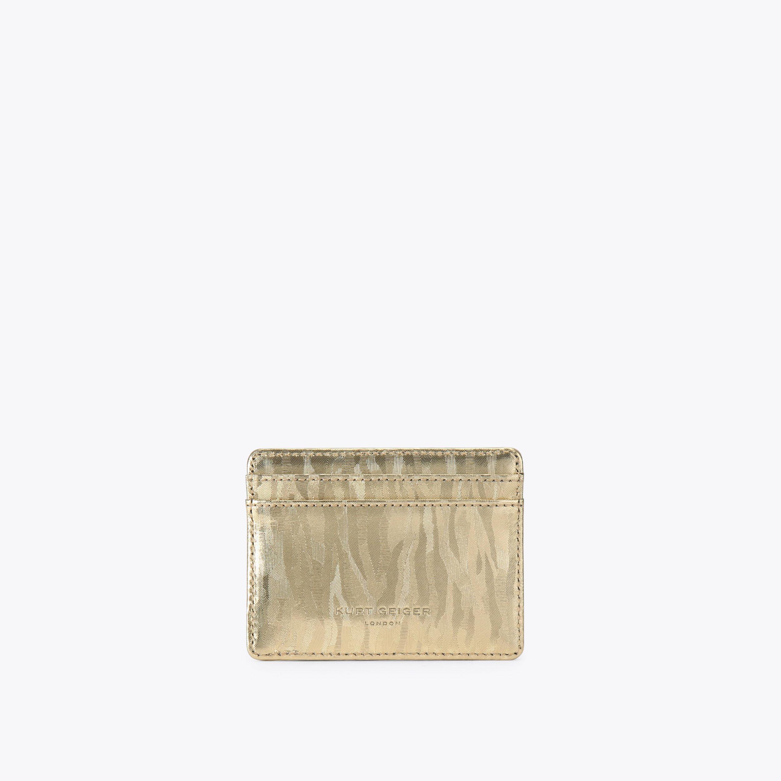 CHELSEA CARD HOLDER Gold Combination Card Holder by KURT GEIGER LONDON