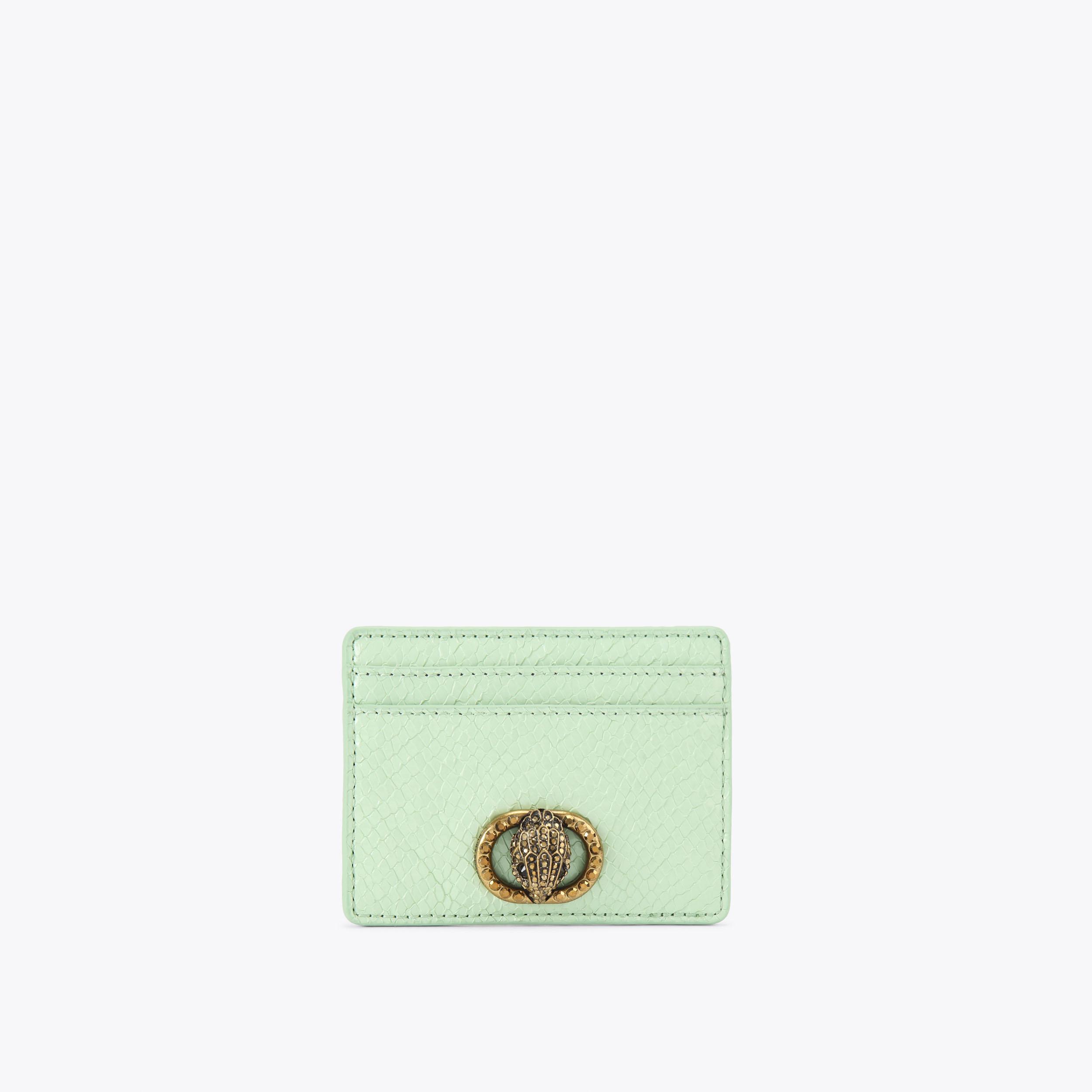 CHELSEA CARD HOLDER Black Snake Card Wallet by KURT GEIGER LONDON