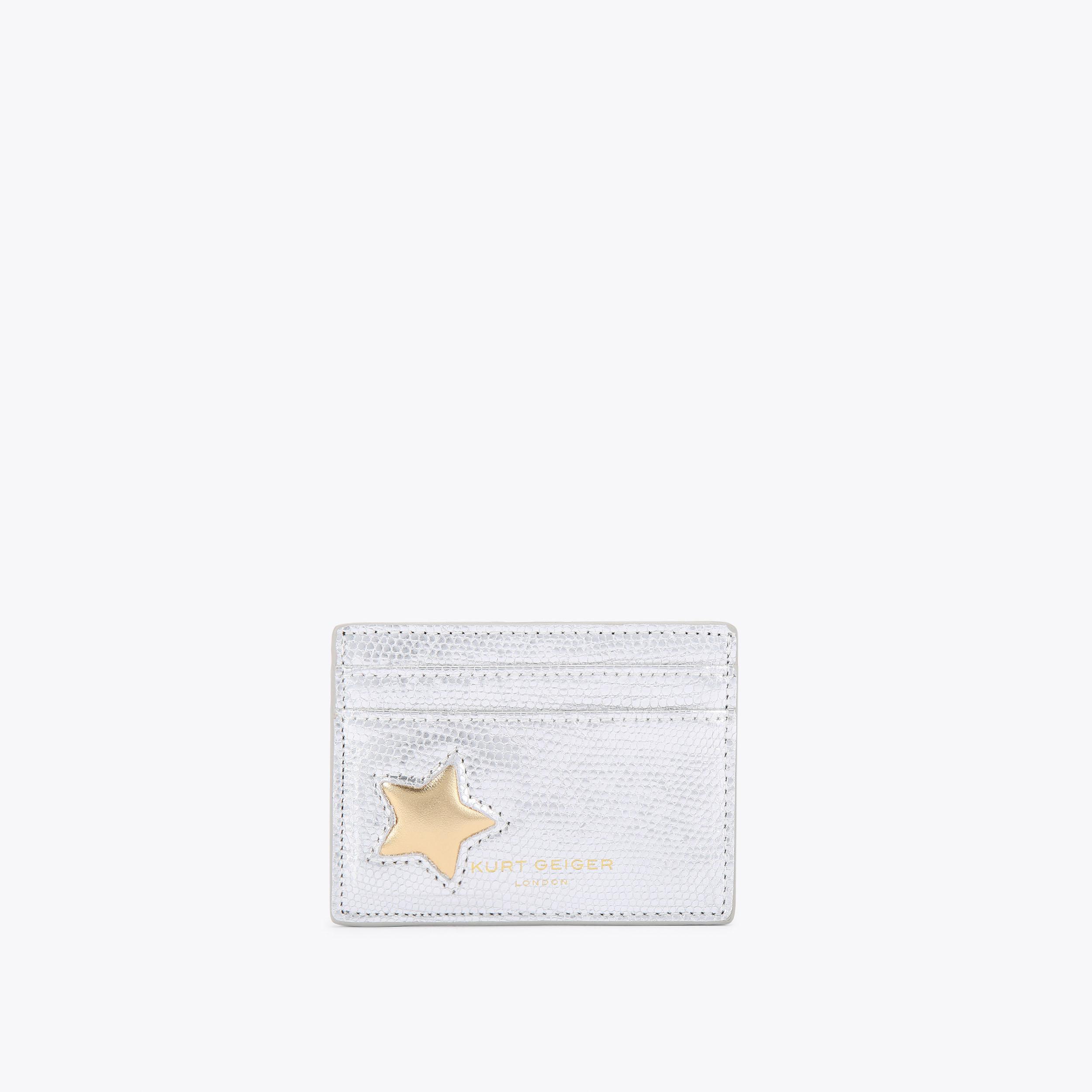 CARD HOLDER STAR Silver Lizard Star Card Holder by KURT GEIGER LONDON