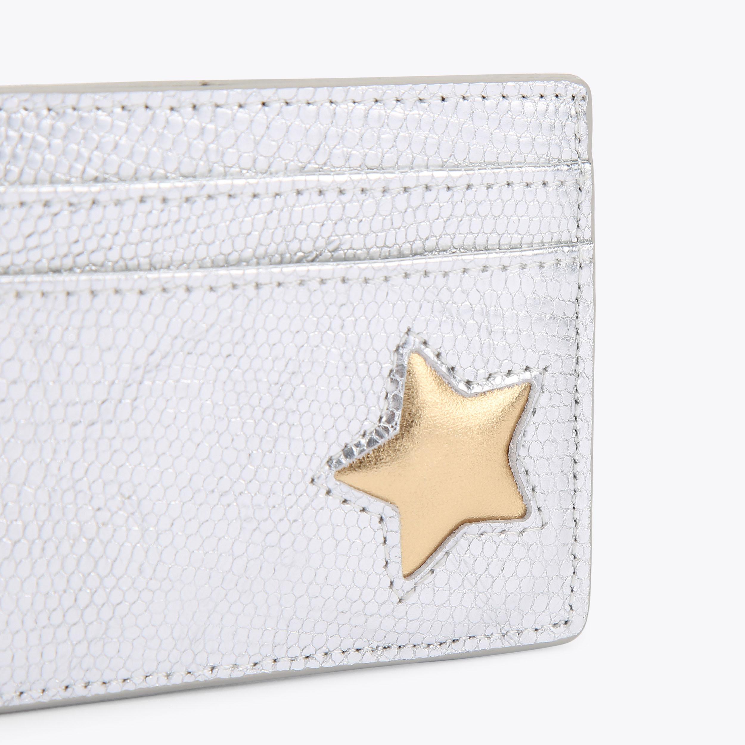 CARD HOLDER STAR Silver Lizard Star Card Holder by KURT GEIGER LONDON