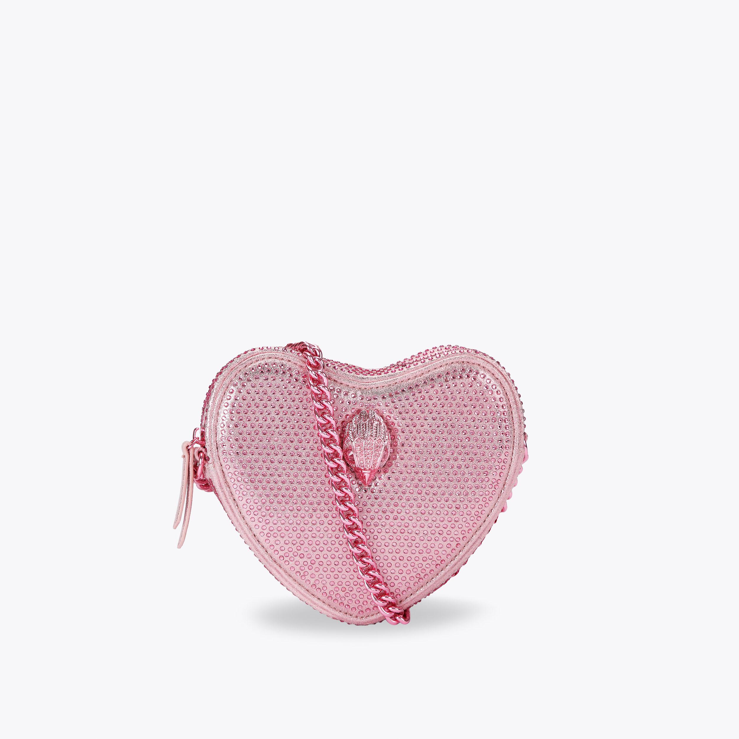 KENSINGTON HEART X BODY Pink Crystal Heart Purse by KURT GEIGER LONDON