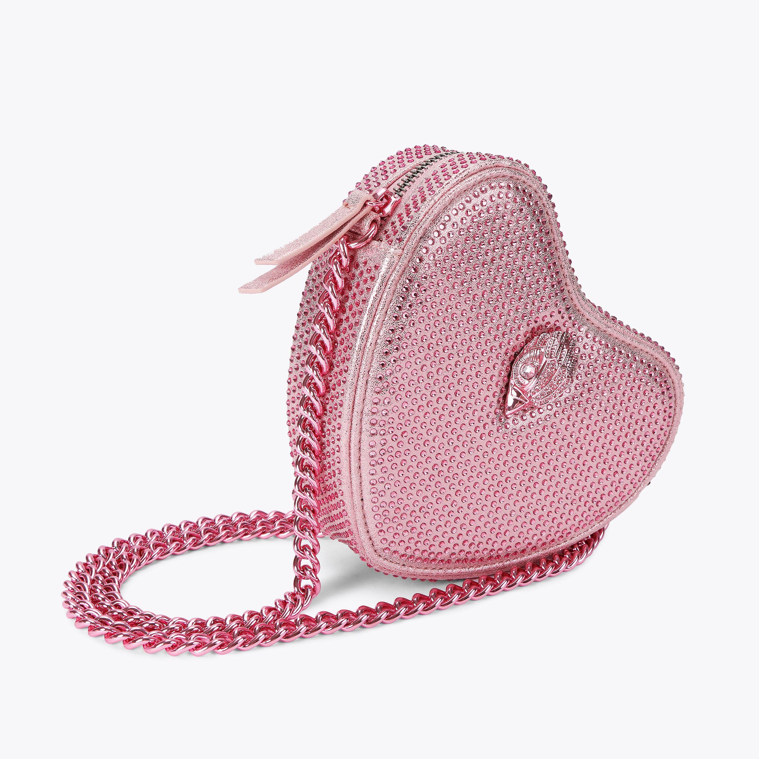 KENSINGTON HEART X BODY Pink Crystal Heart Purse by KURT GEIGER LONDON