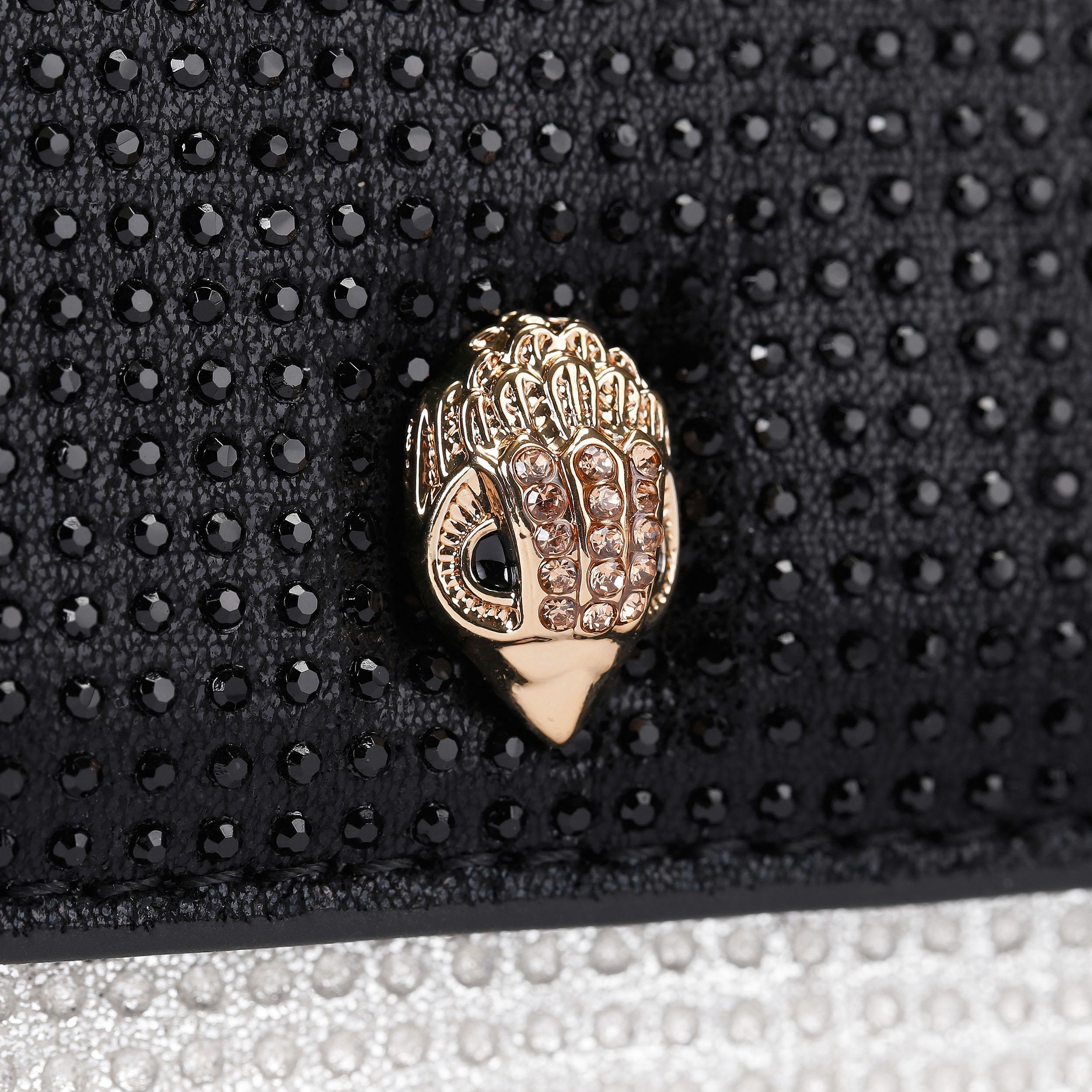 MICRO KENSINGTON Black White Crystal Mini Bag by KURT GEIGER LONDON