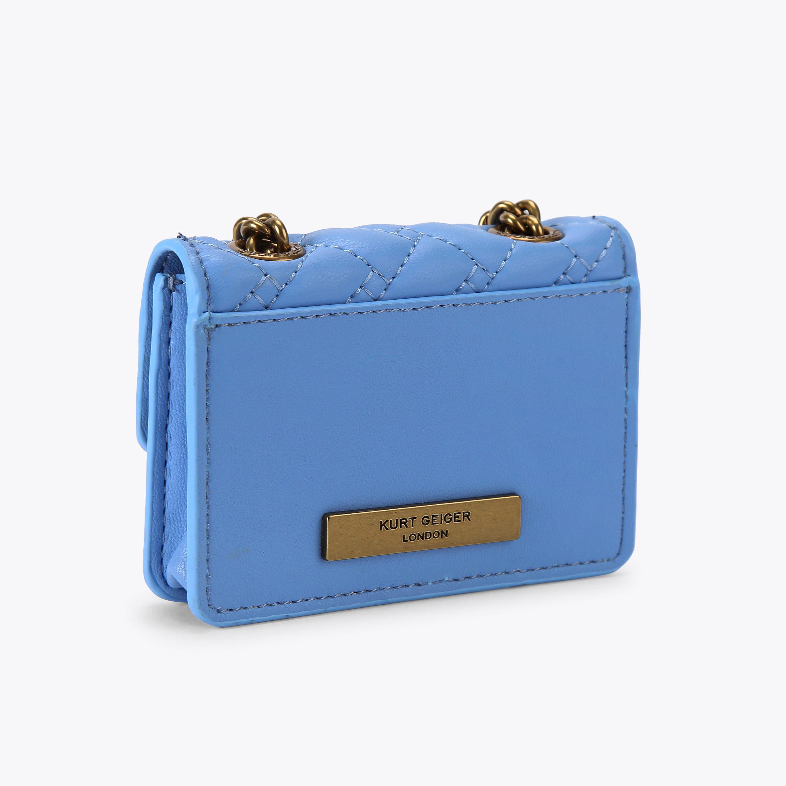MICRO KENSINGTON Blue Mini Bag Cross Body by KURT GEIGER LONDON