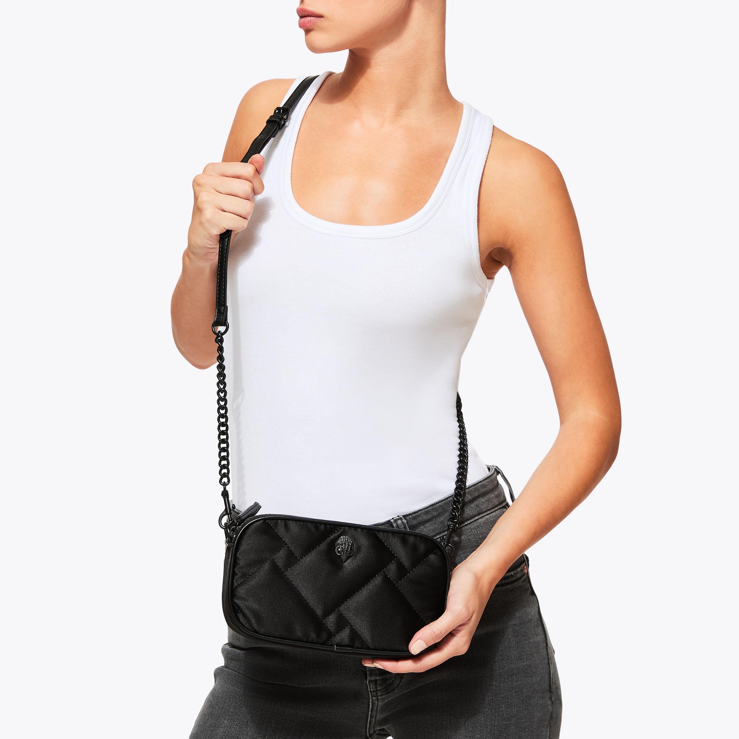 RECYCLED SM 2ZIP CAMERA D Recycled Camera Bag by KURT GEIGER LONDON