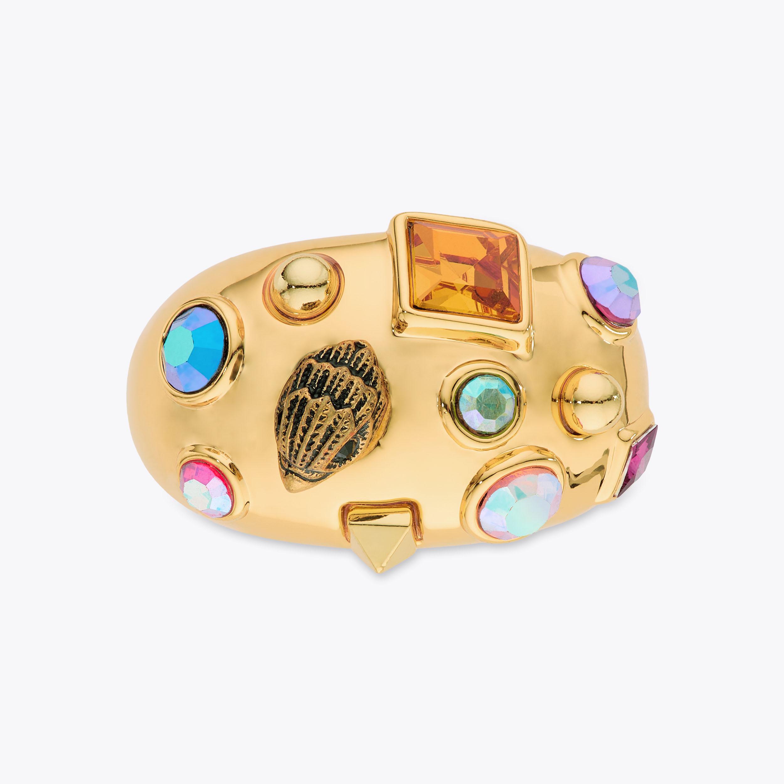CRYSTAL MIX RING Crystal Mixed Ring by KURT GEIGER LONDON